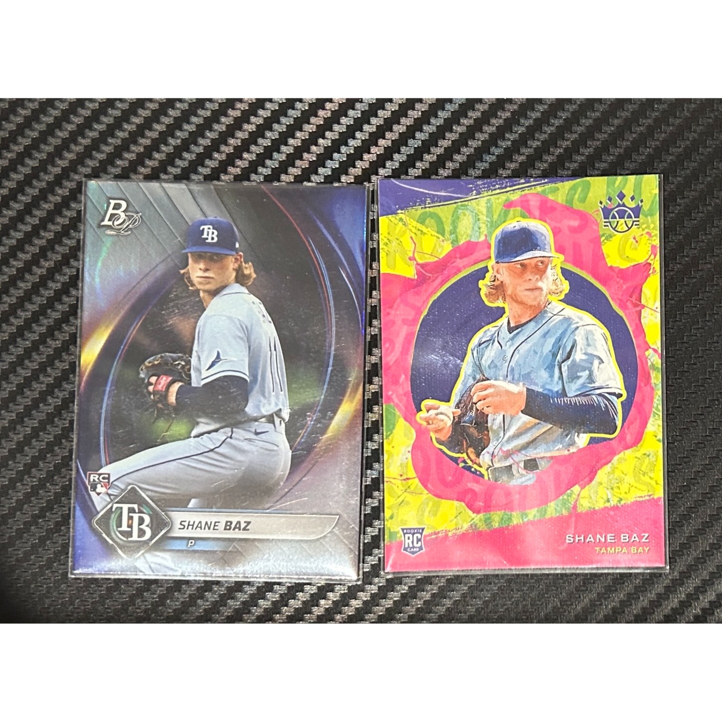 Shane Baz Two (2) Rookie Card Lot Tampa Bay Rays RC