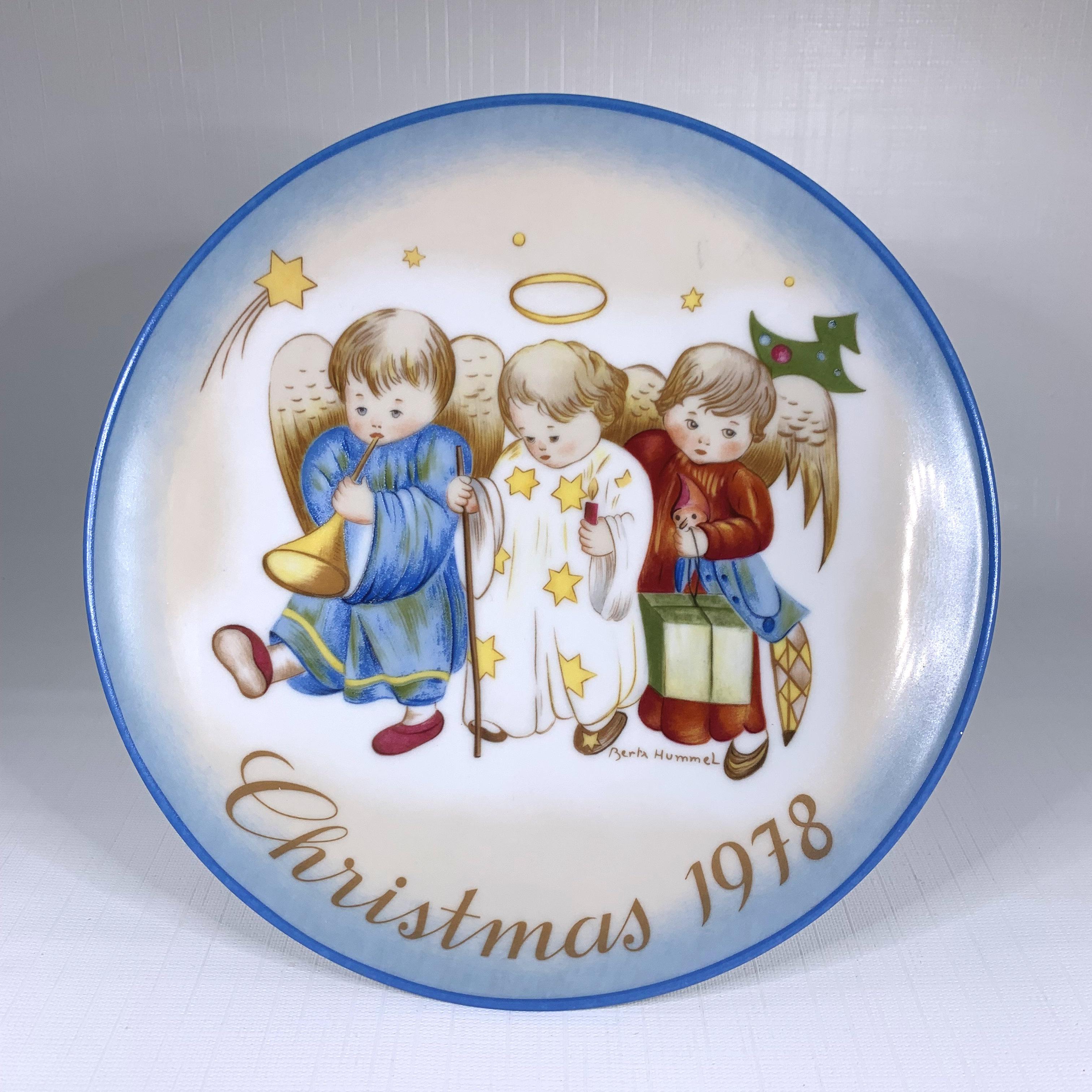 Heavenly Trio Angel Christmas Plate Berta Hummel Limited Edition Schmid ...