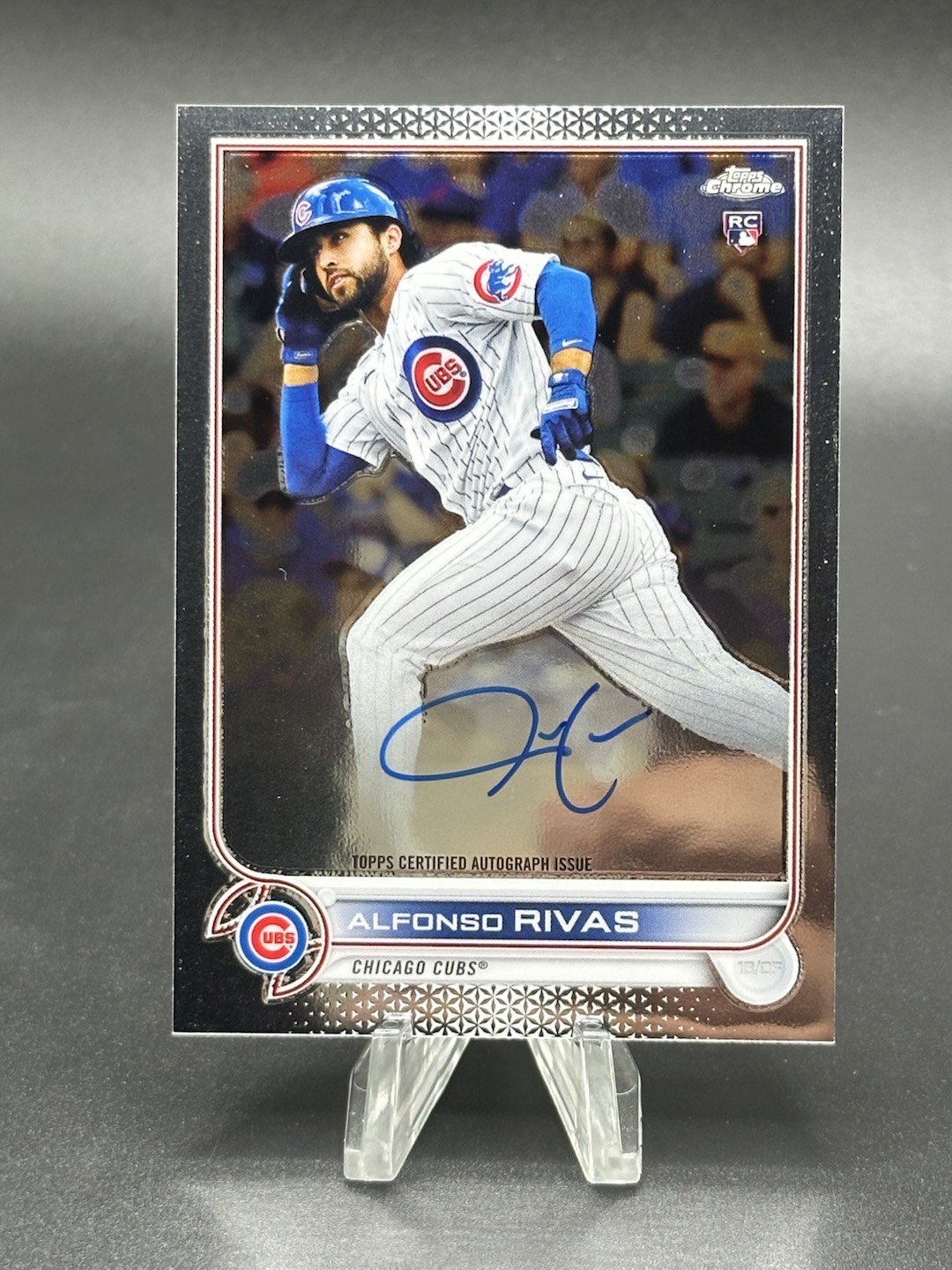 2022 Topps Chrome Rookie Auto Alfonso Rivas #RA-AR Rookie Auto RC ...