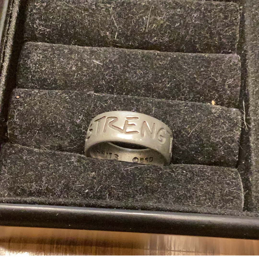 BSD Bob Simon Design COPYRIGHTED STRENGTH RING SIZE 9 Scripture ...