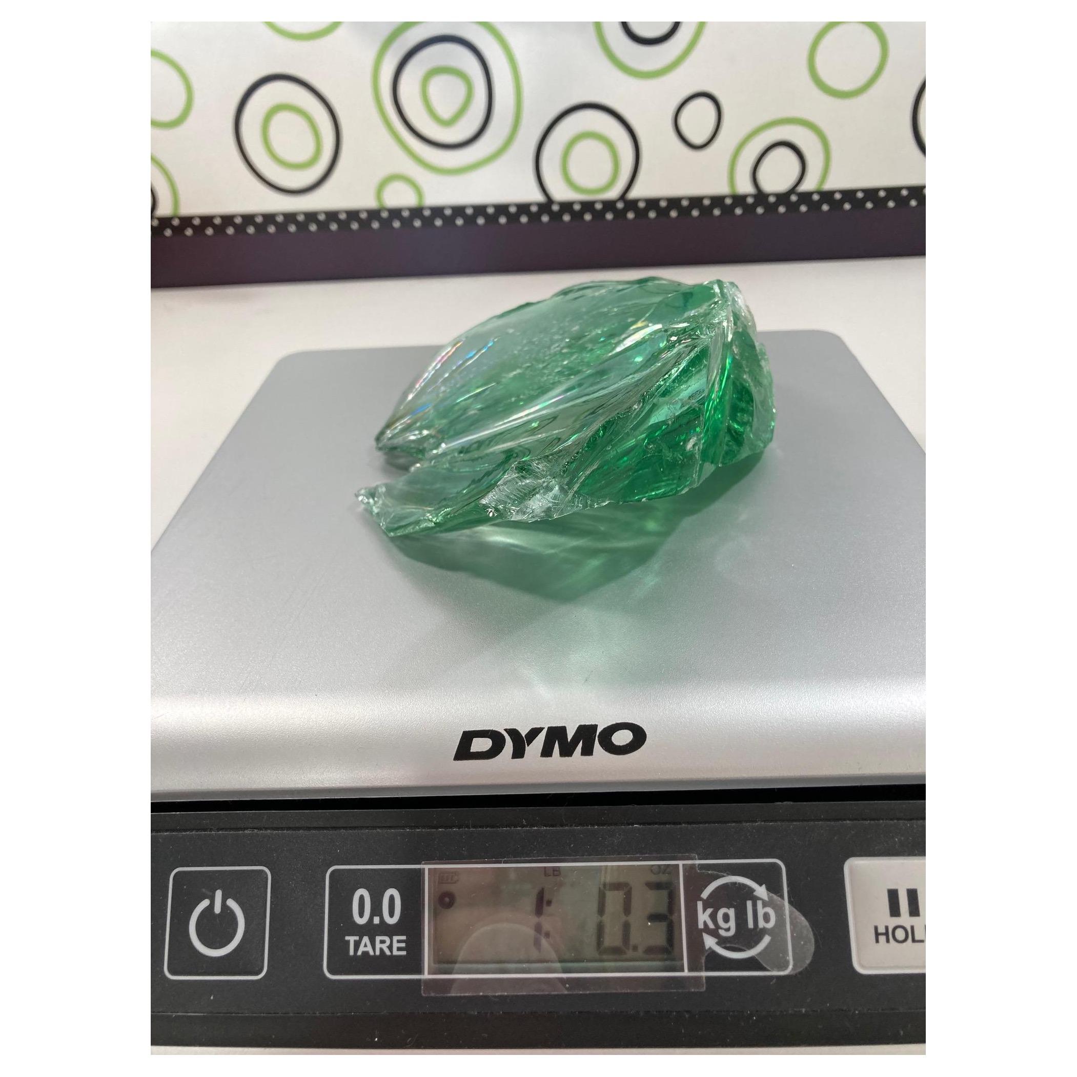 Jade Green Slag Glass from Fenton Cullet
