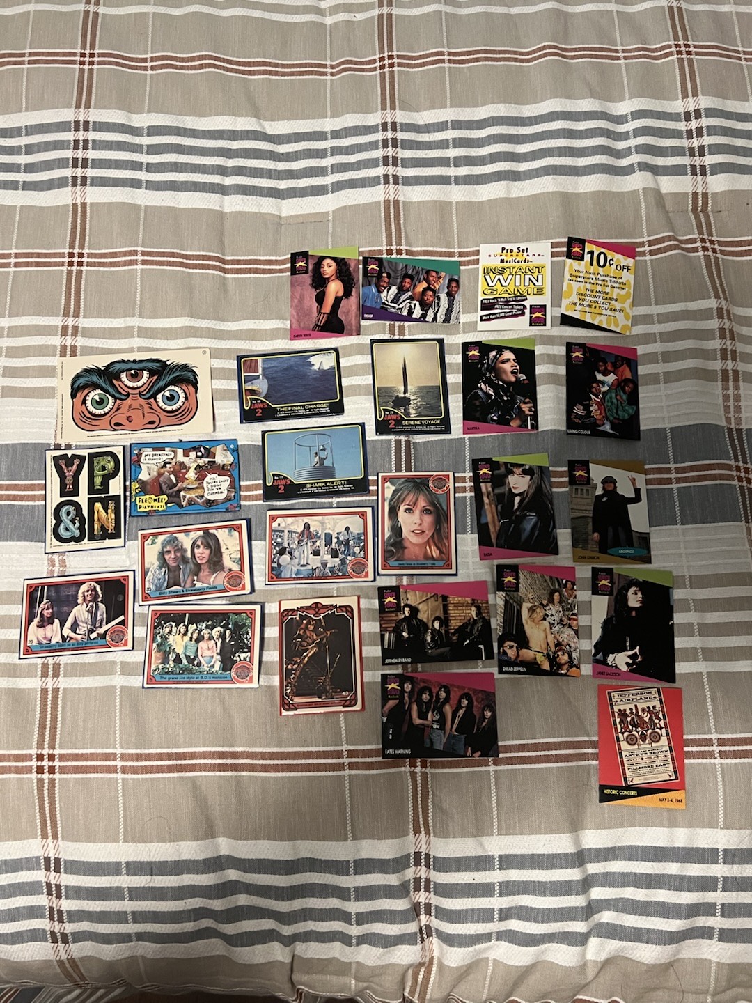 Pee Wee Herman, Jaws 2, And Musicians Trading Cards
