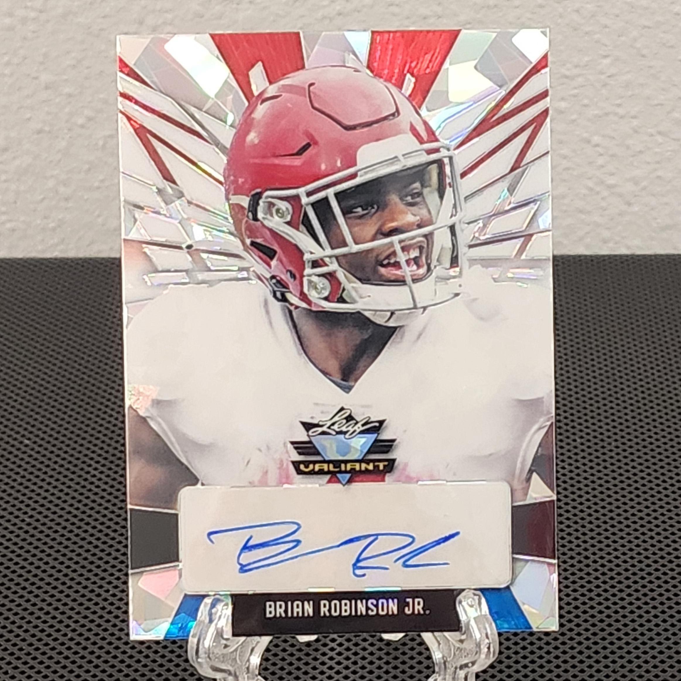 Brian Robinson Jr. 2022 Leaf Valiant Portrait Autographs Crystal Red ...