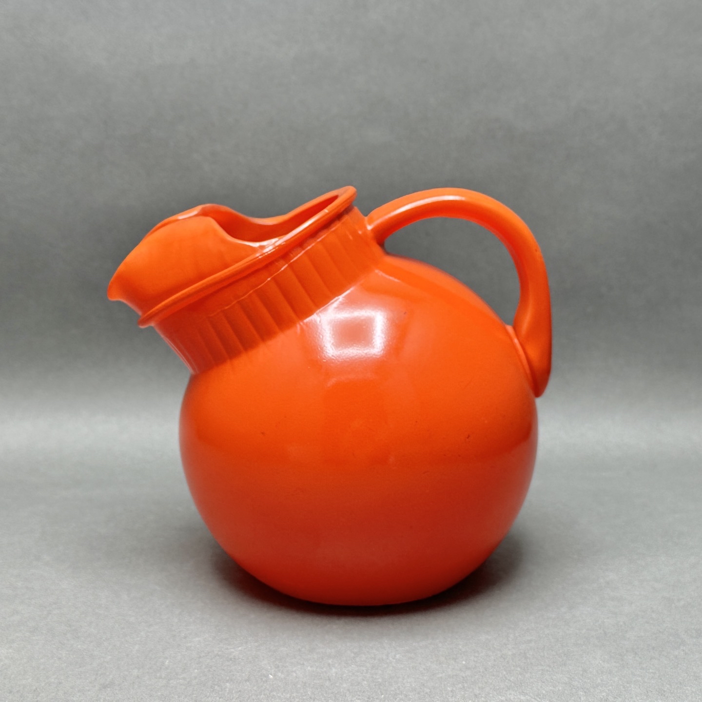 Vintage Anchor Hocking Fire King Vivid Orange Tilt Rest Glass Ball ...