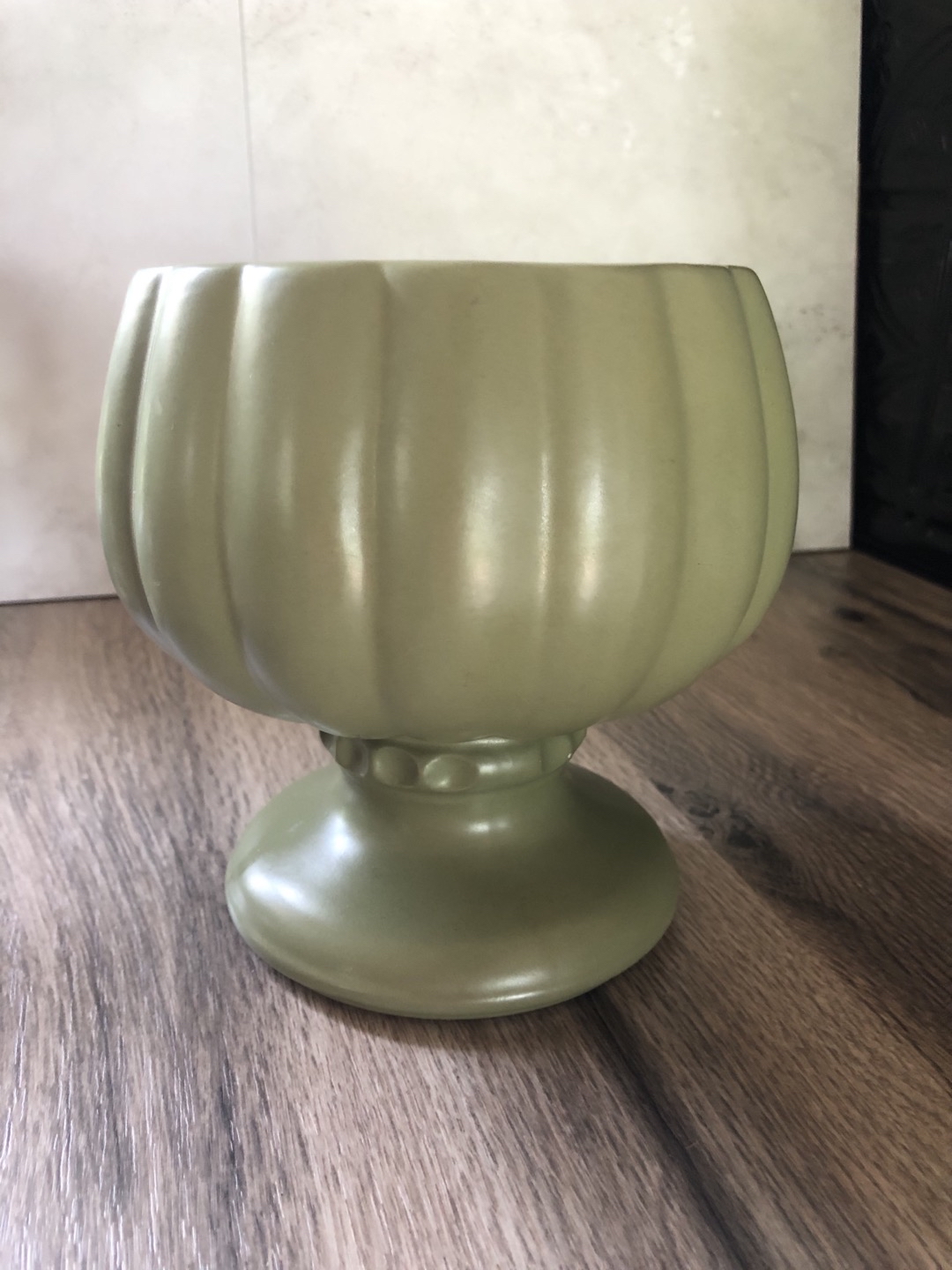 Vintage McCoy Pottery Floraline Pedestal Planter Pot # 491 Matte ...