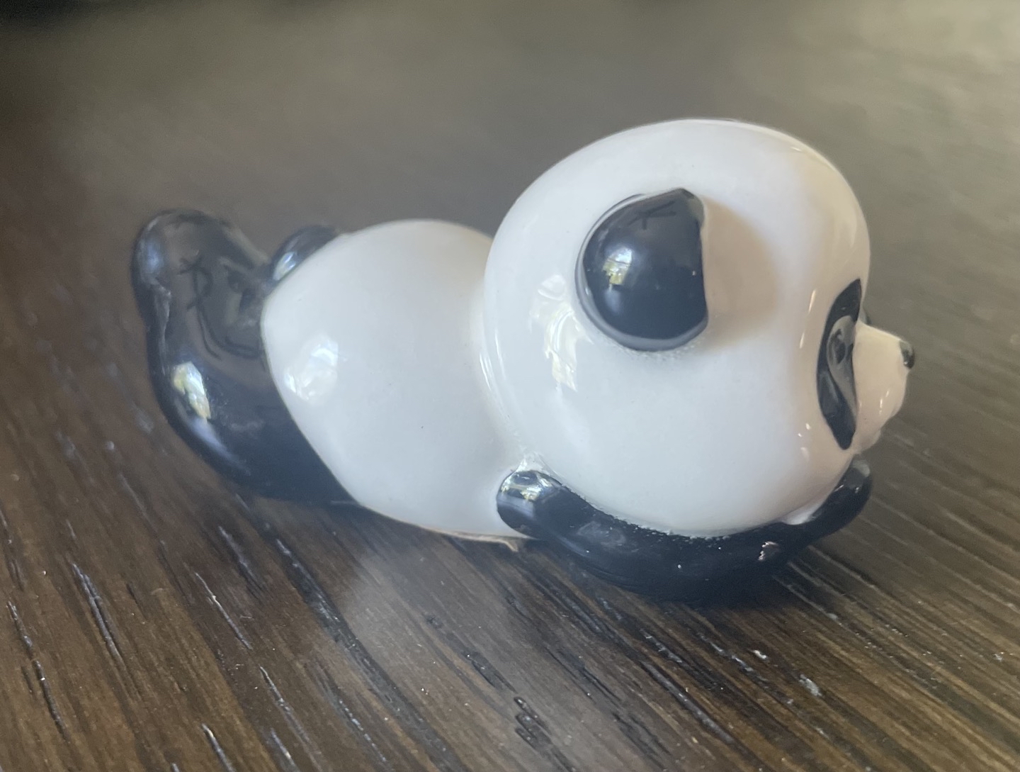Norcrest Panda Bear. Hand Decorated And Crafted In Japan. Miniature
