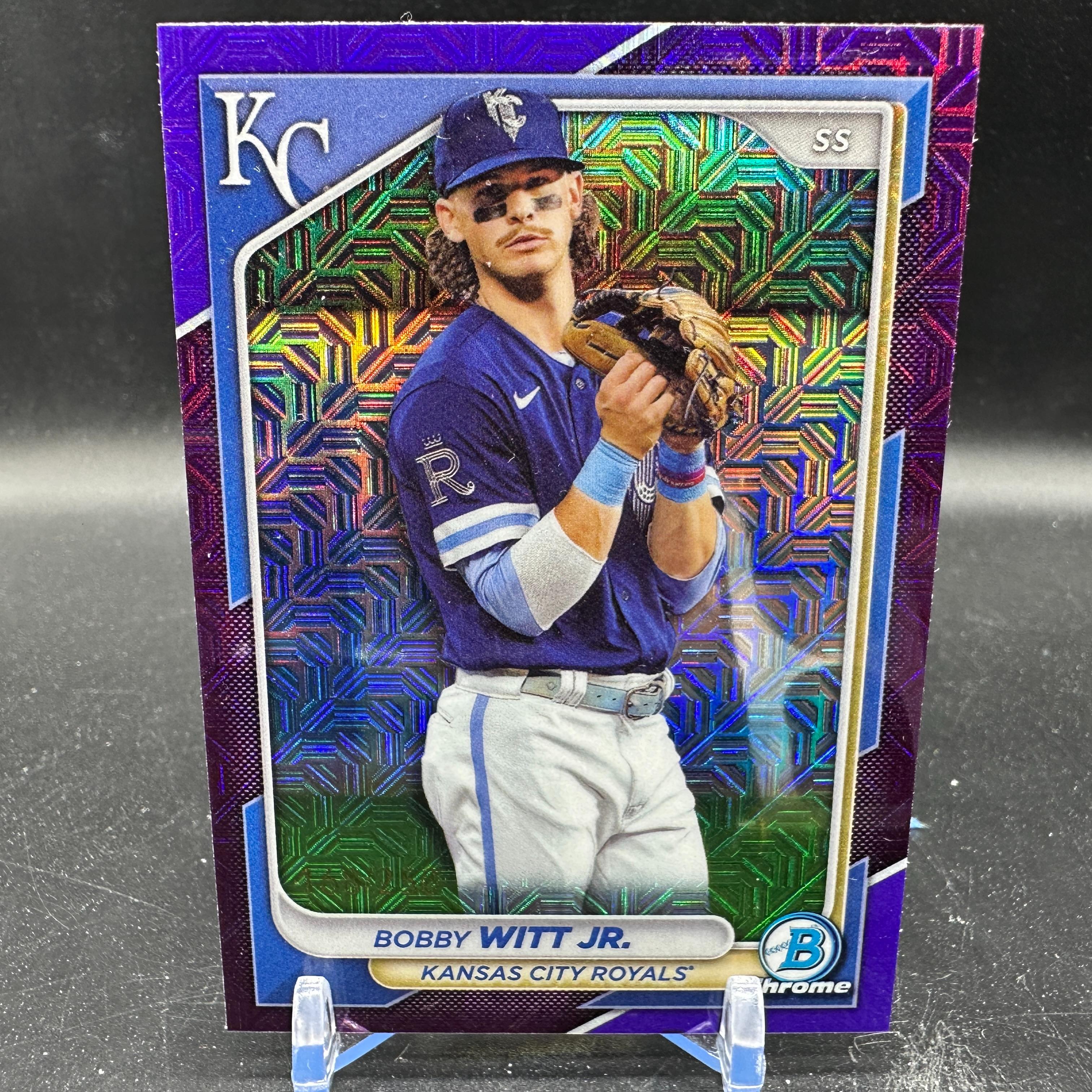 BOBBY WITT Jr. Purple Mojo /250 2024 Bowman Mega Box Card #59 Kansas ...