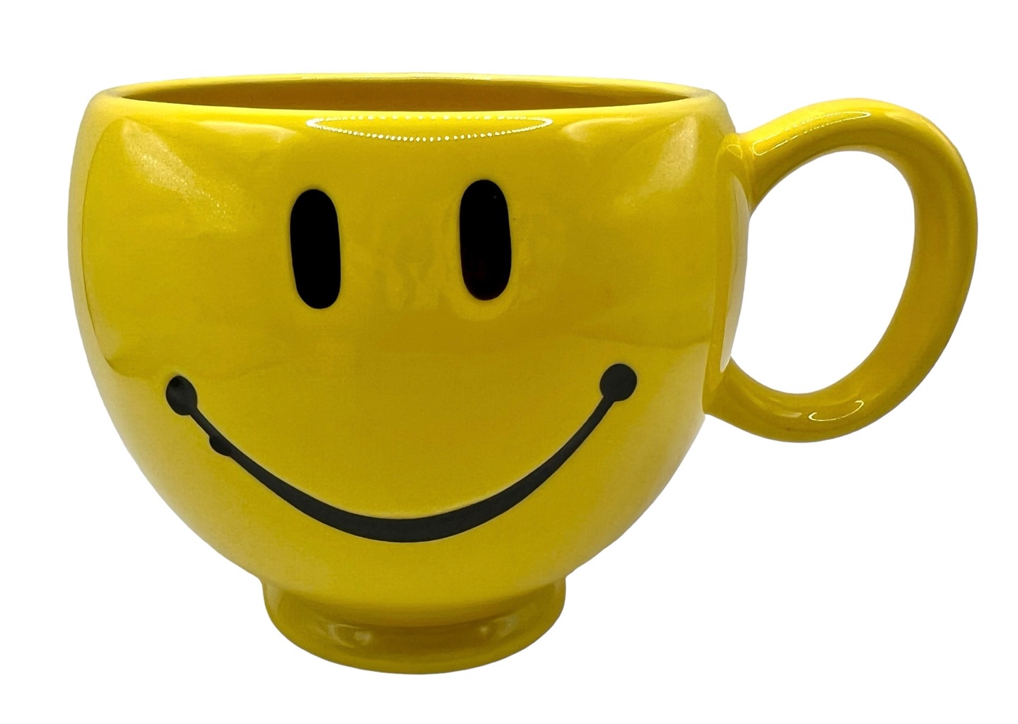 003 Vintage Teleflora Yellow Smile Mug 20oz Oversized Coffee Cup Smiley ...