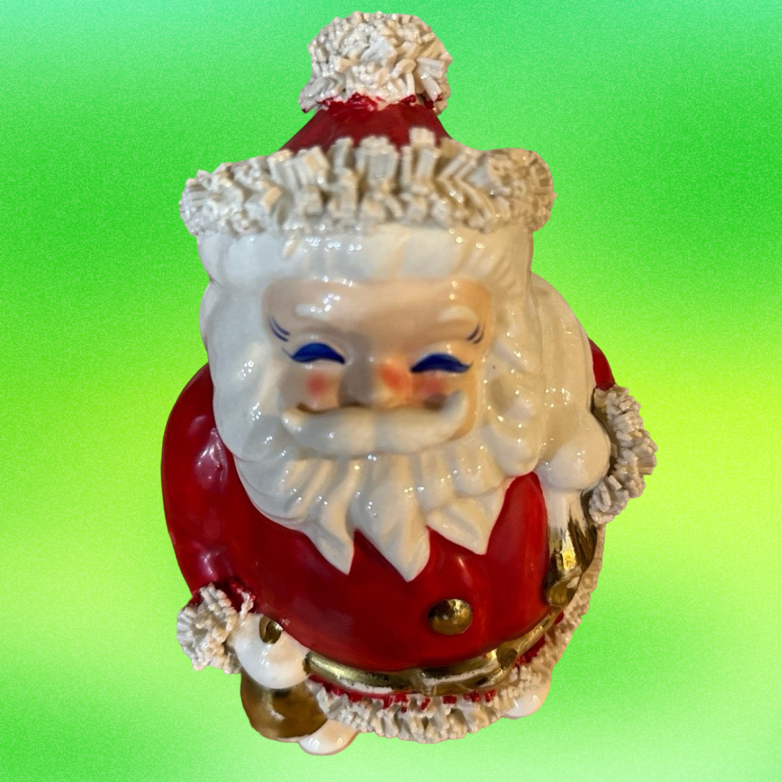 vintage Spaghetti figural Santa Claus bank
