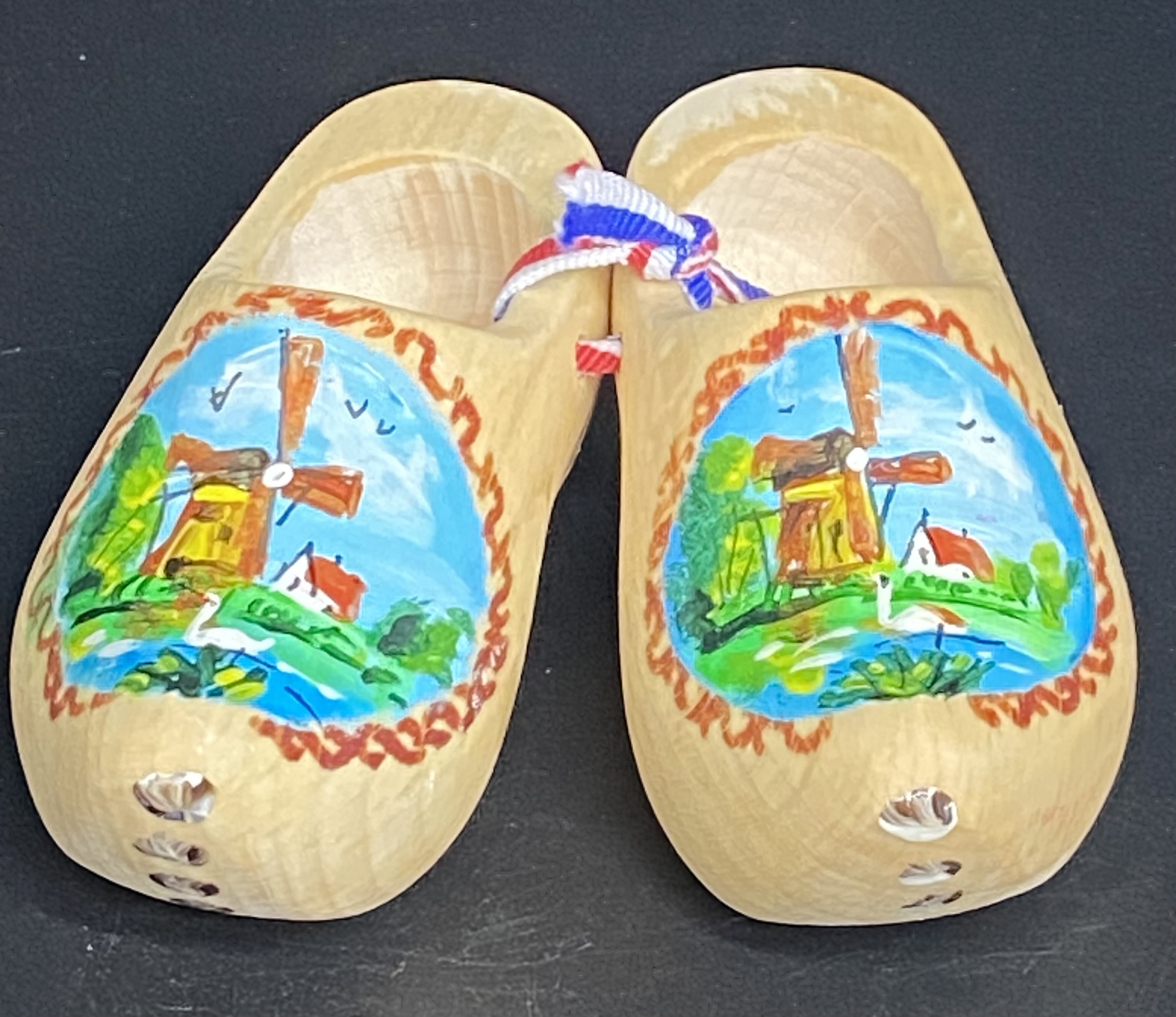 Hand Painted Dutch Wooden Clogs