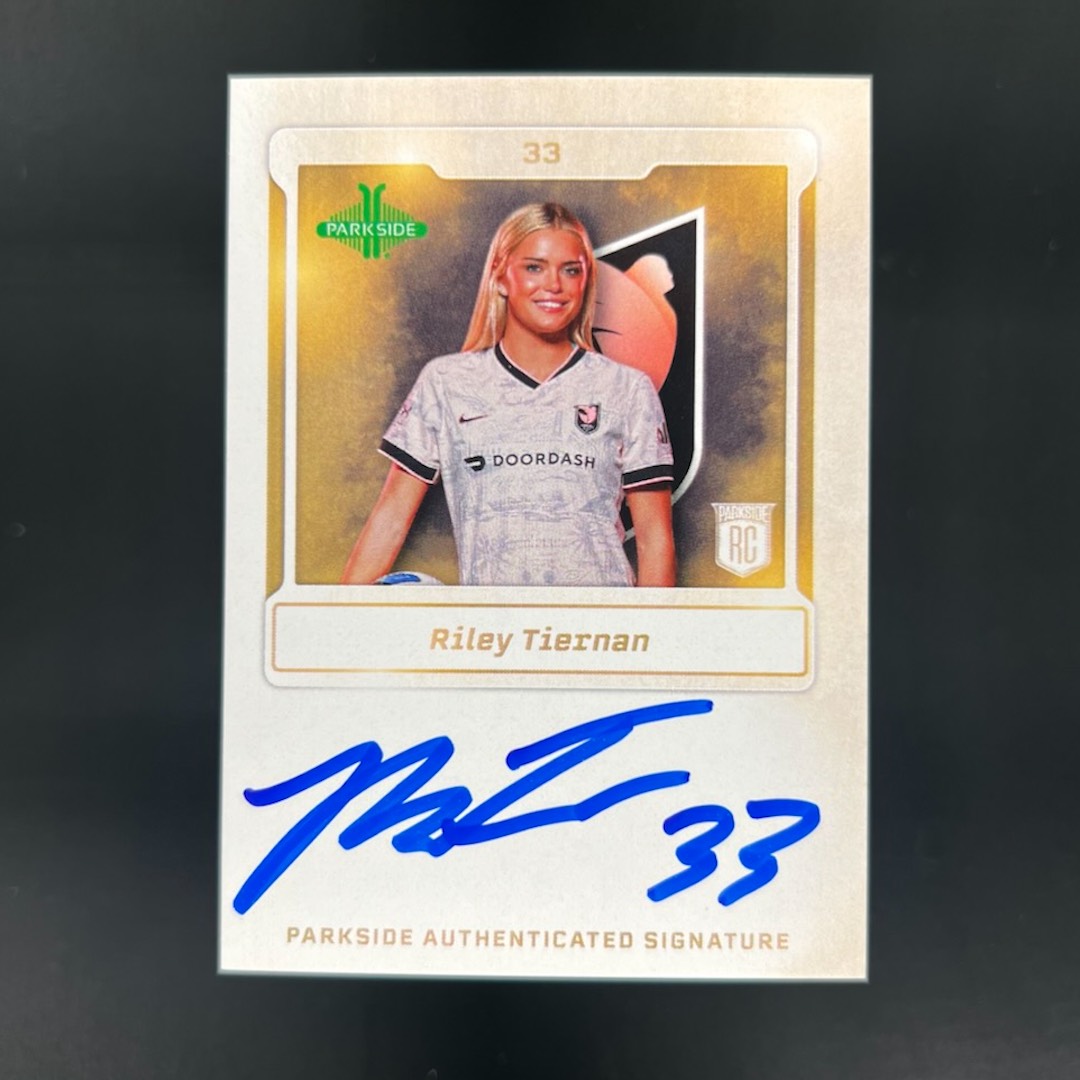 Riley Tiernan 2025 Parkside NWSL Vol 1 Signature Series Autograph Angel ...