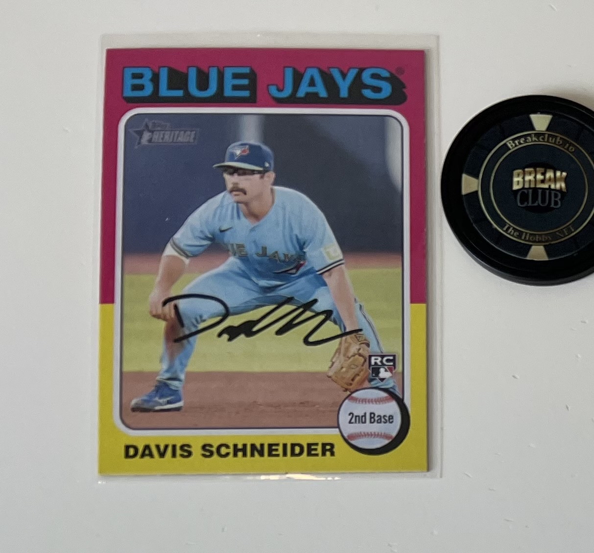 Davis Schneider RC Heritage Toronto Blue Jays