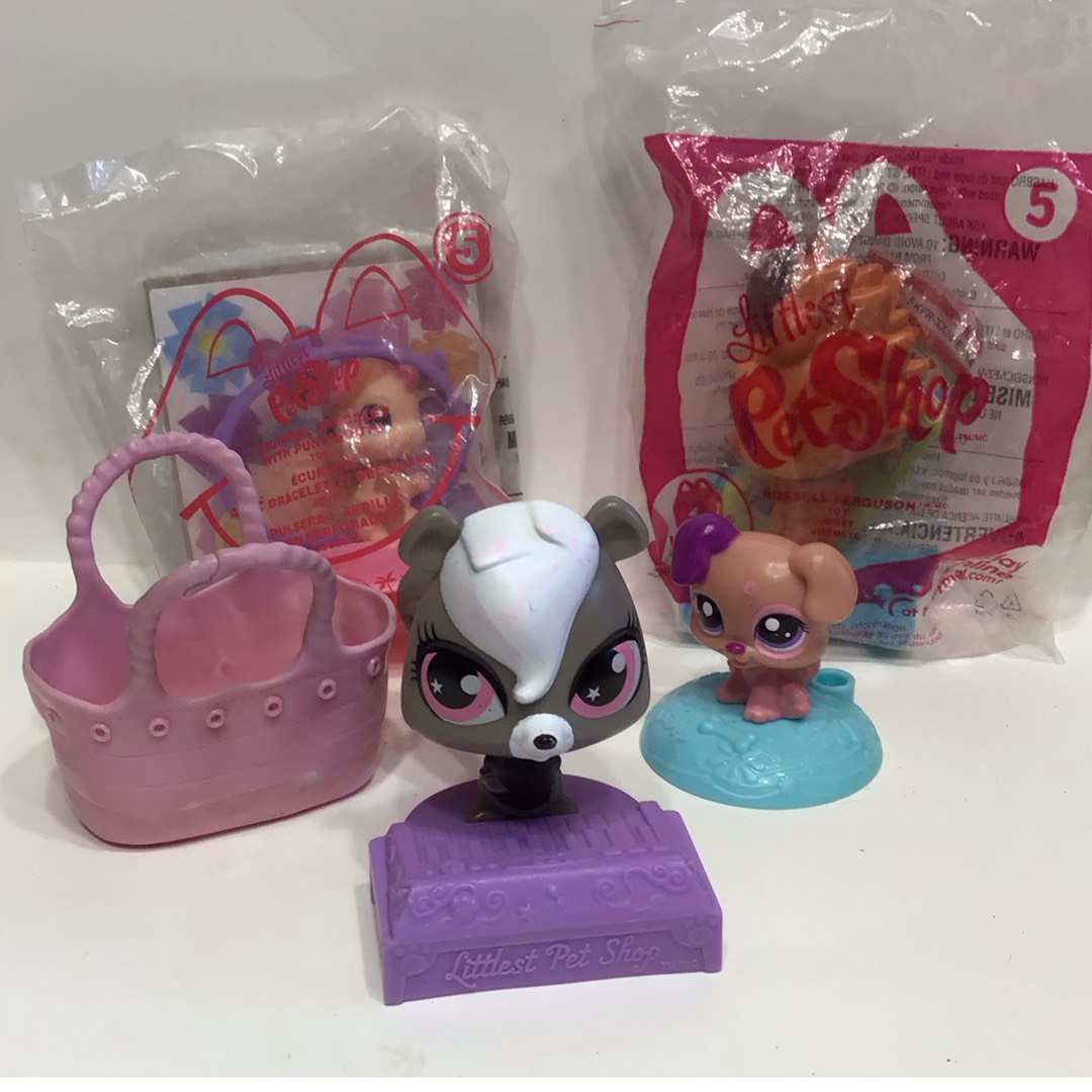 LPS Littlest Pet shop McDonald’s Happy Meal Toys Lot Of 4