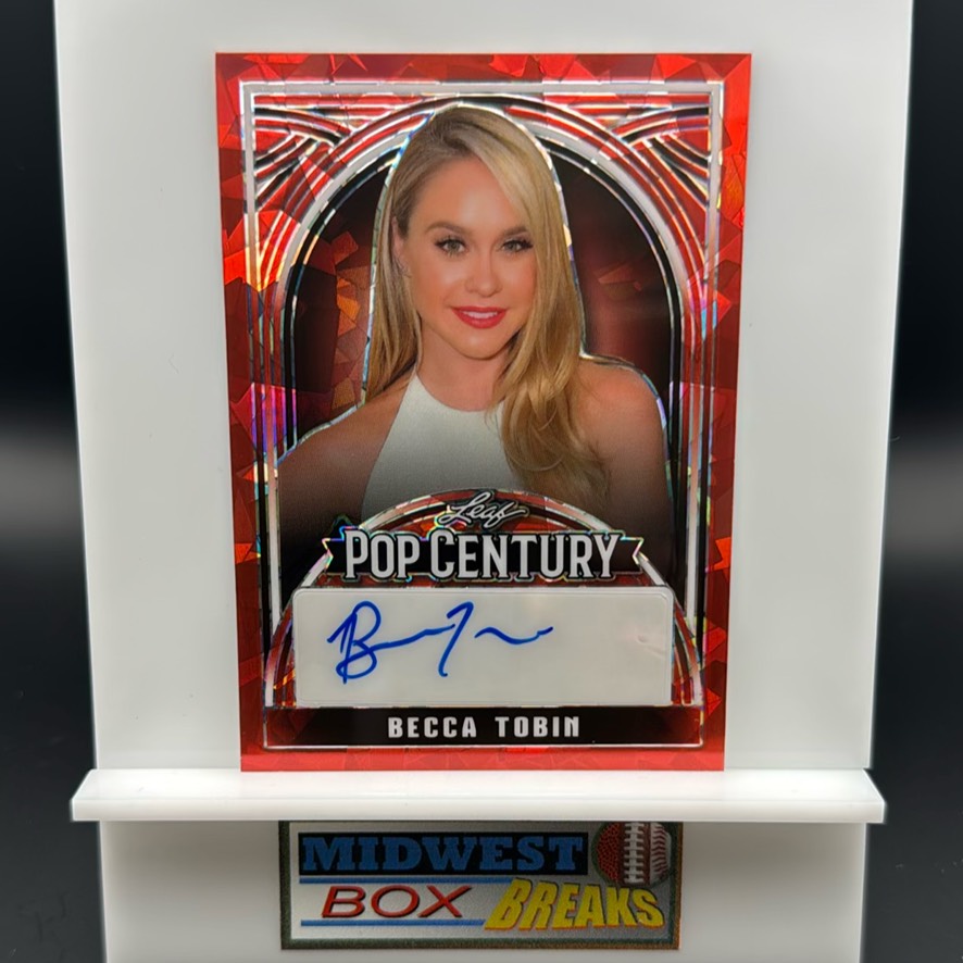 Becca Tobin Red Cracked Ice 5/5 2024 Leaf Pop Century