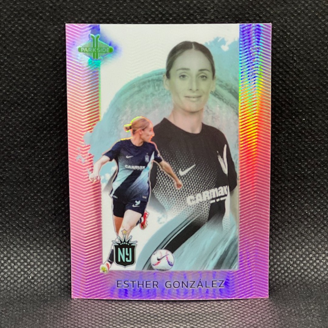 Esther Gonzalez 2024 Parkside Pacific NWSL Pink /25 Gotham FC Soccer Card