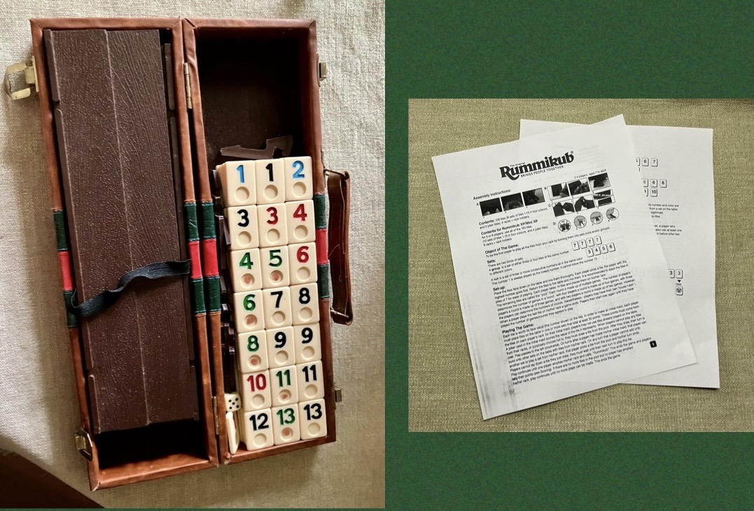 Vtg 1970s Rummy-O Rummikub Game in Faux Leather Portable Carrying Case ...