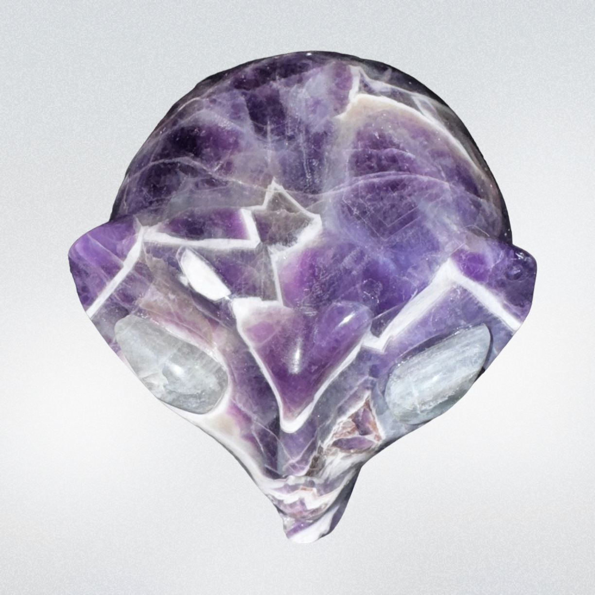 Chevron Amethyst Alien Head