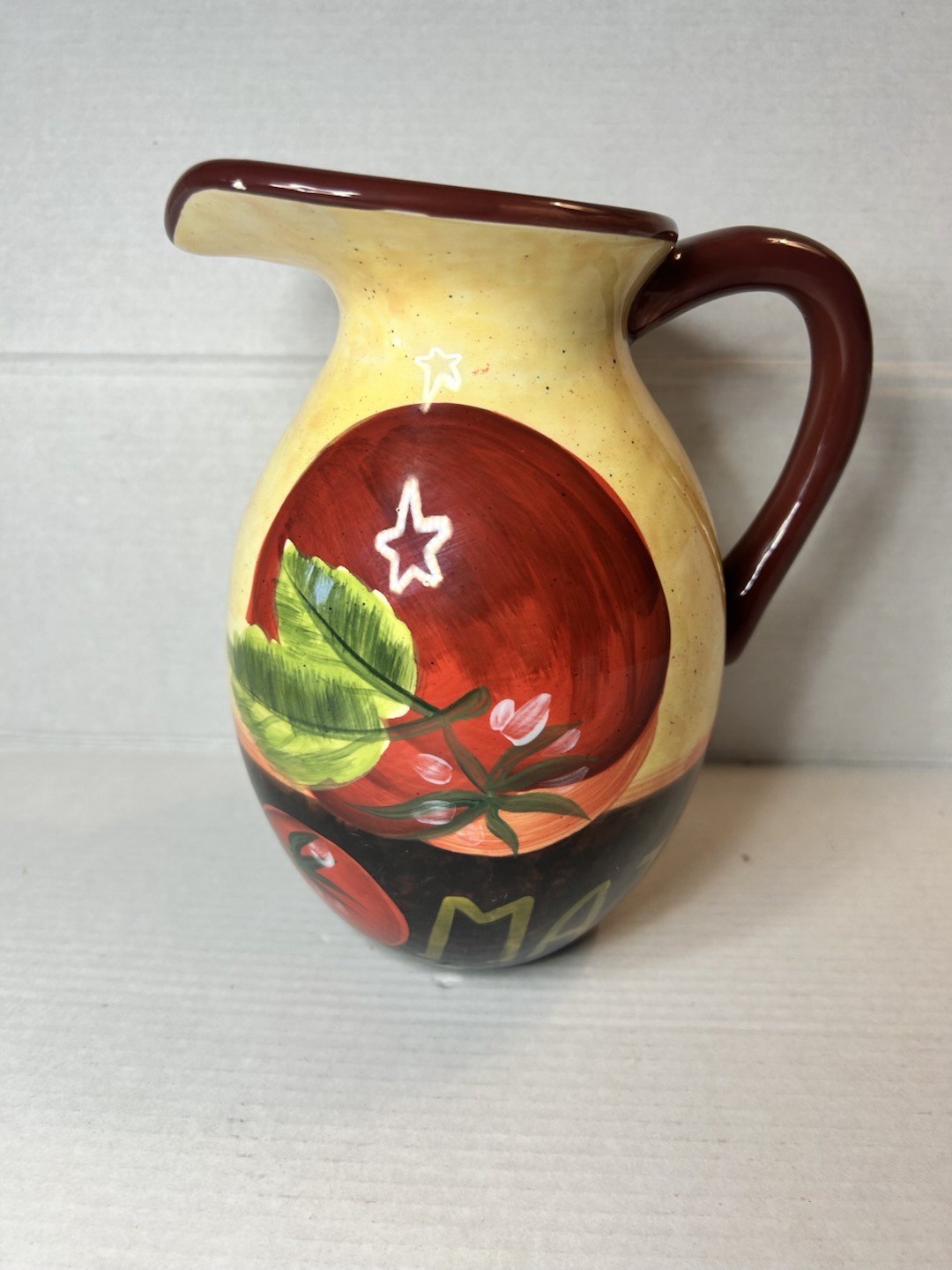 Certified International By Geoffrey Allen Pitcher Tuscan Style Tomato ...