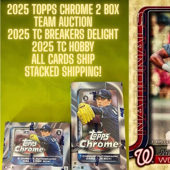 Kansas City Royals - 8th 2025 Topps Team Auction - 2 Boxes (Breakers ...