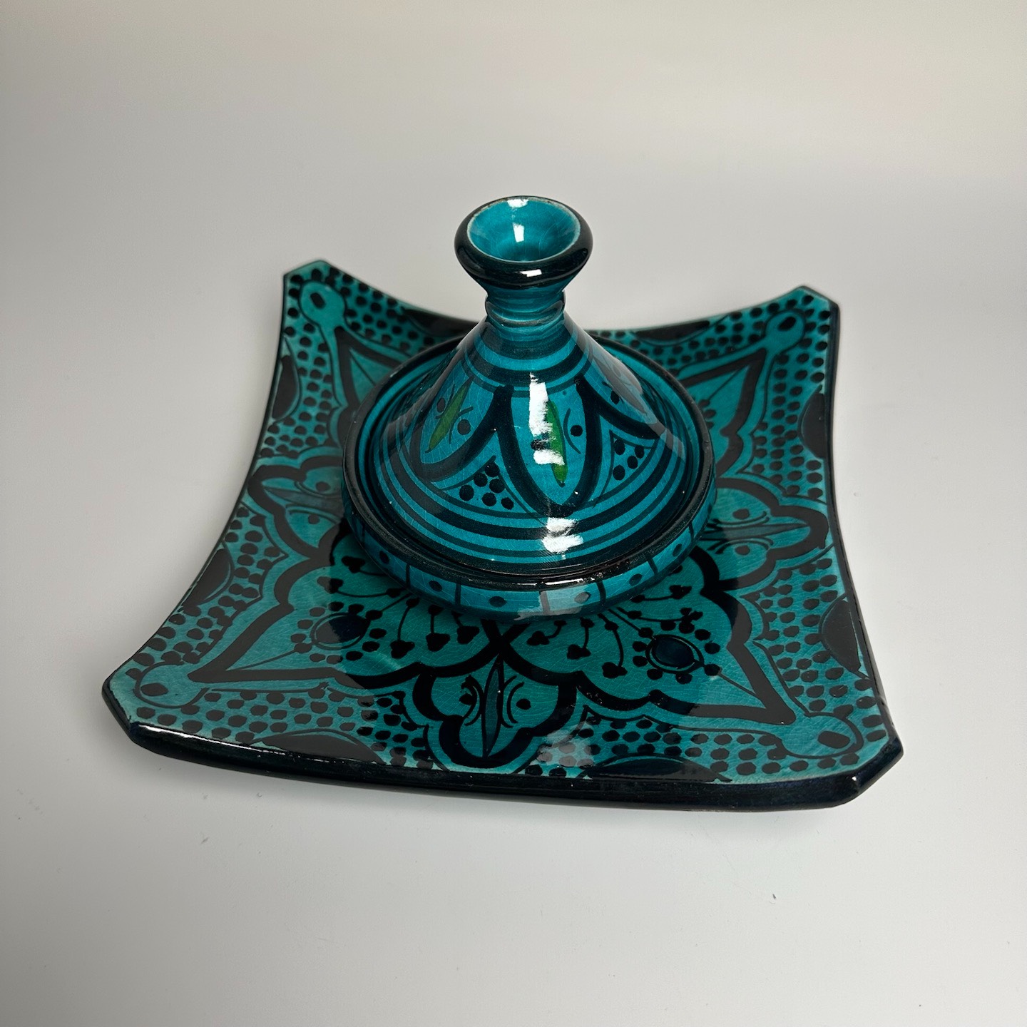 Small Moroccan Serving Tagine & Serving Plate