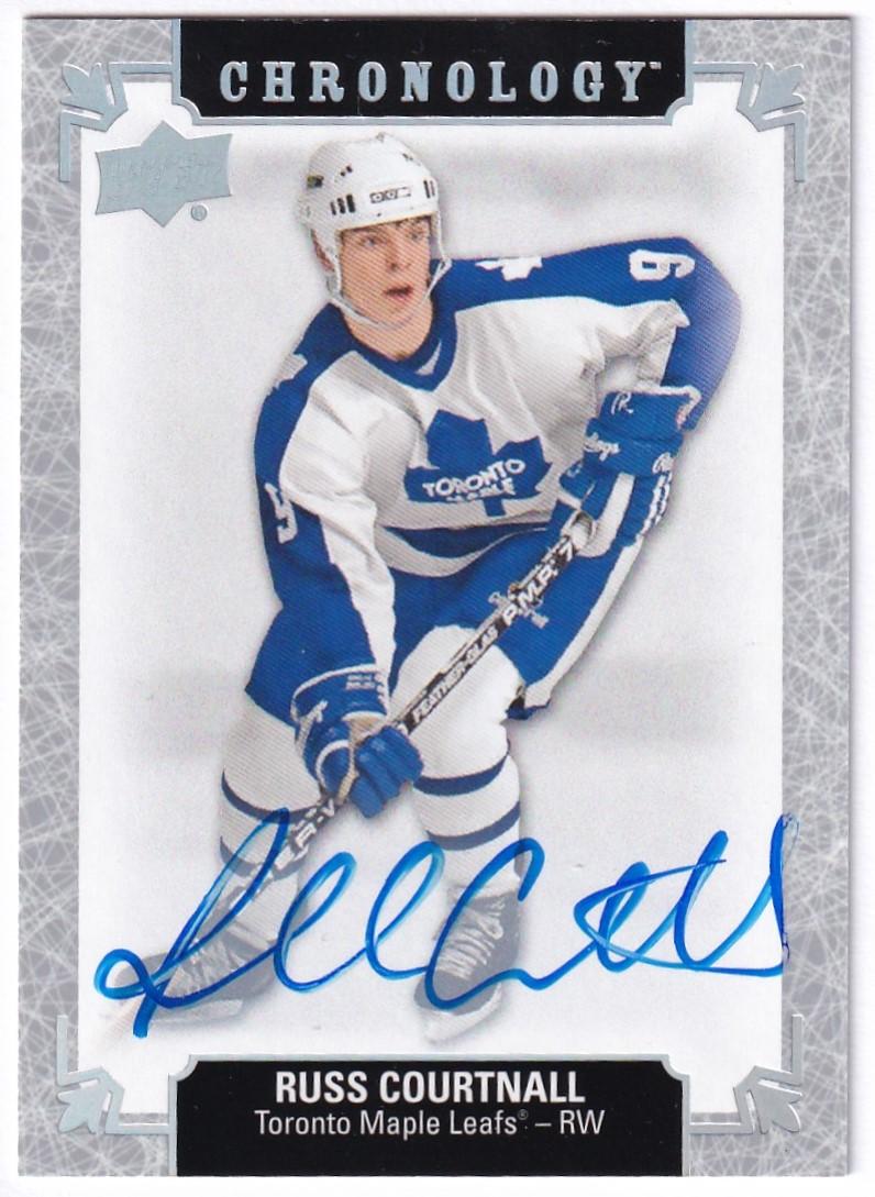 2018-19 Chronology Franchise History Autographs #FHTORC Russ Courtnall ...