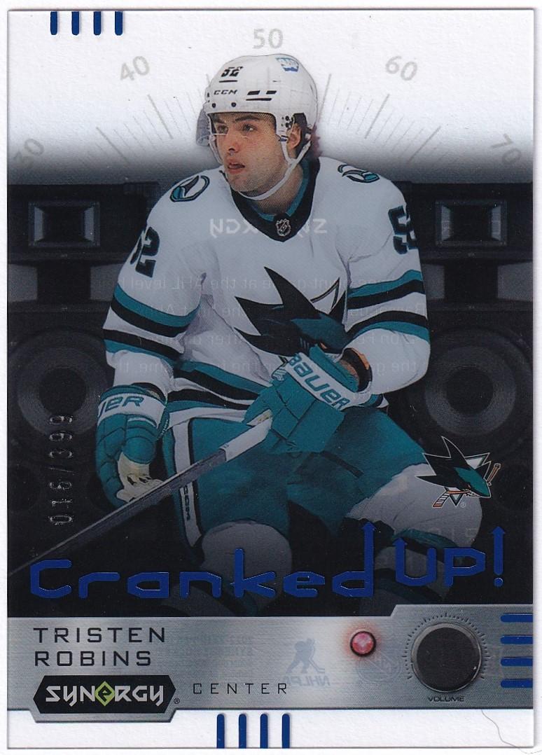 2023-24 Synergy Cranked Up Blue #CRRO Tristen Robins San Jose Sharks ...