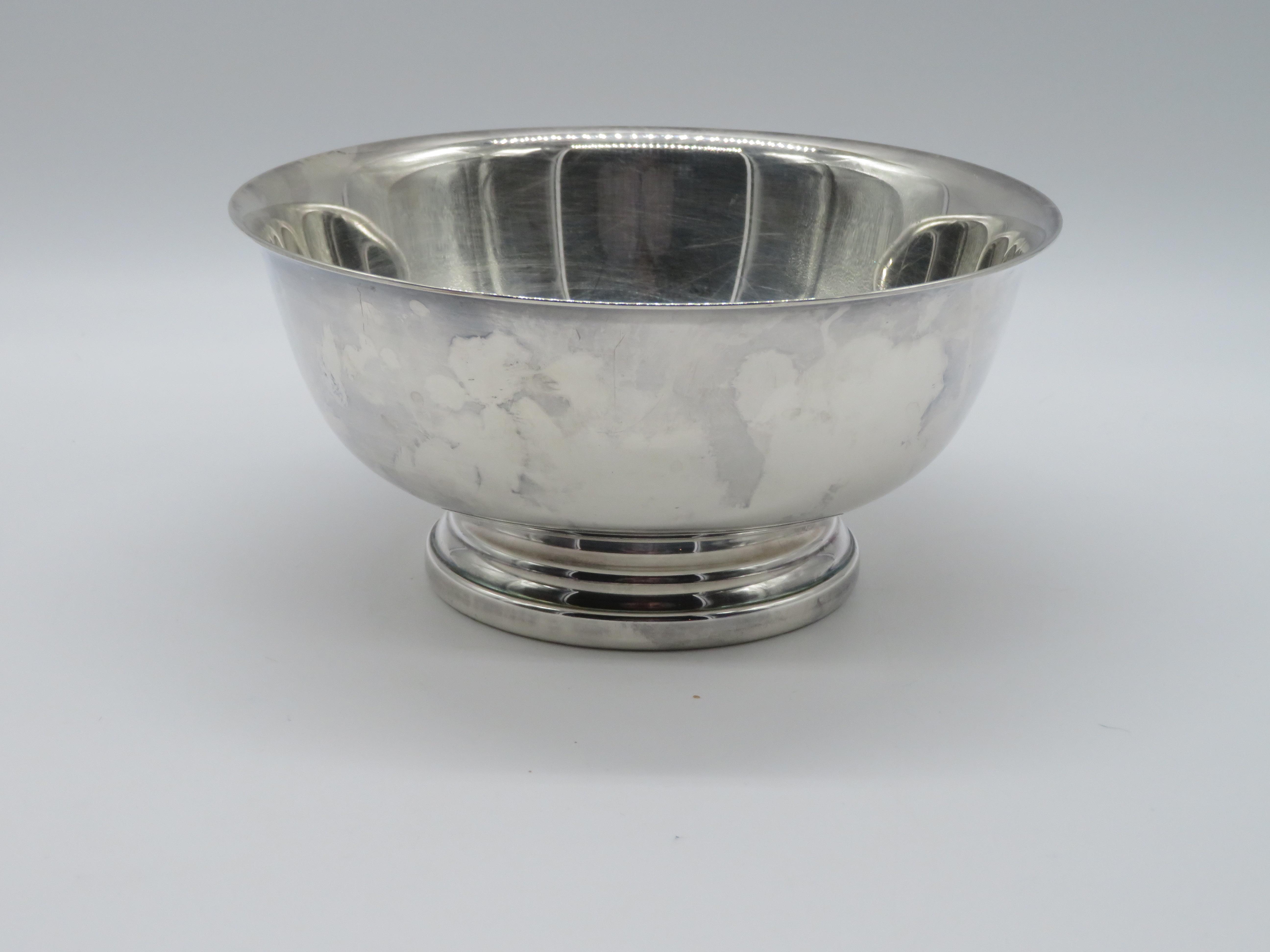 Vintage Gorham EP Silver-Plated Footed Bowl 6.5" dia