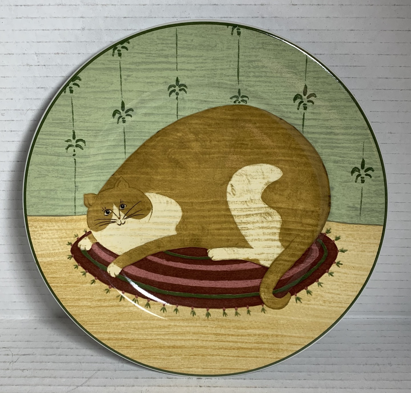 Sakura Warren Kimble Cat Collection 8” Stoneware Plate