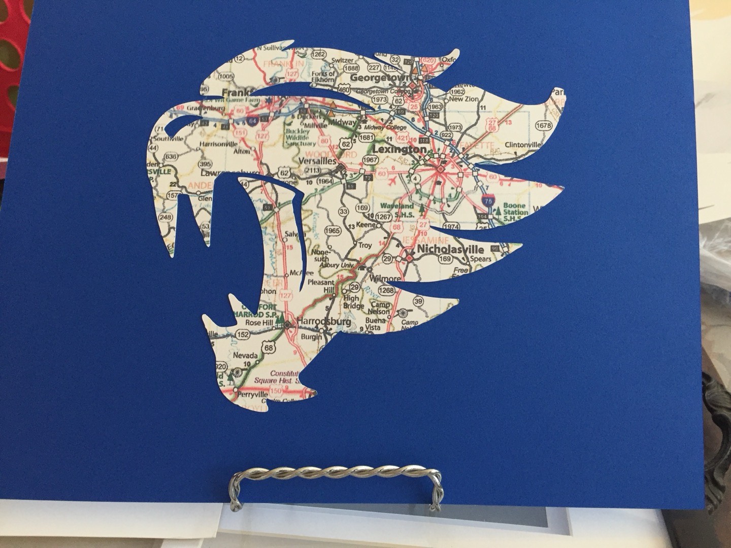 University of Kentucky mascot map