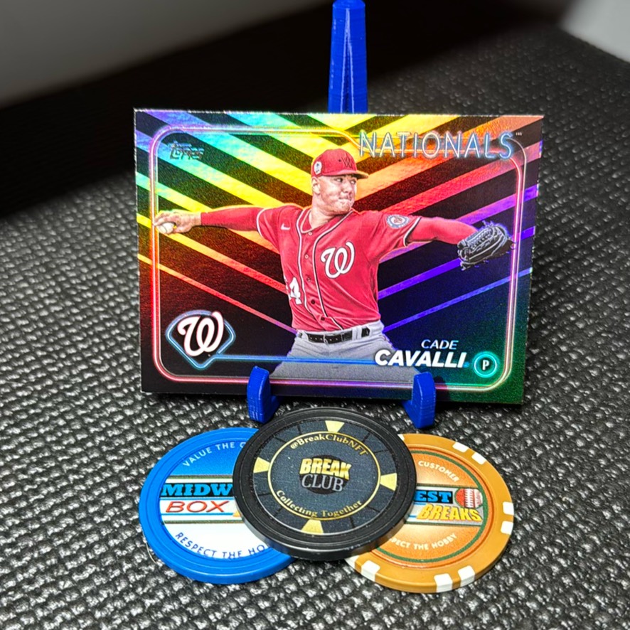 2024 Cade Cavalli Halloween Orange Black Topps Update Washington Nationals