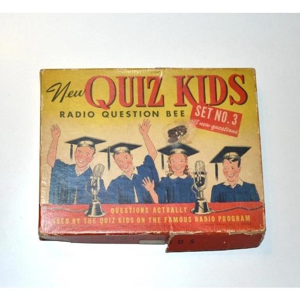 Vintage Game Quiz Kids Radio Question Bee Based On Radio Show Set Number 3