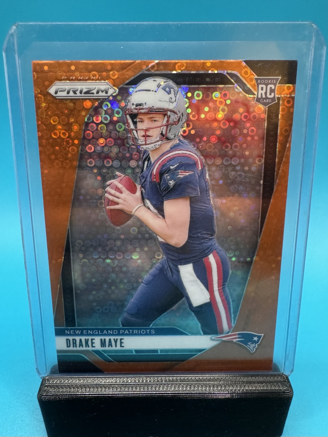 Drake Maye Prizm Disco RC New England Patriots
