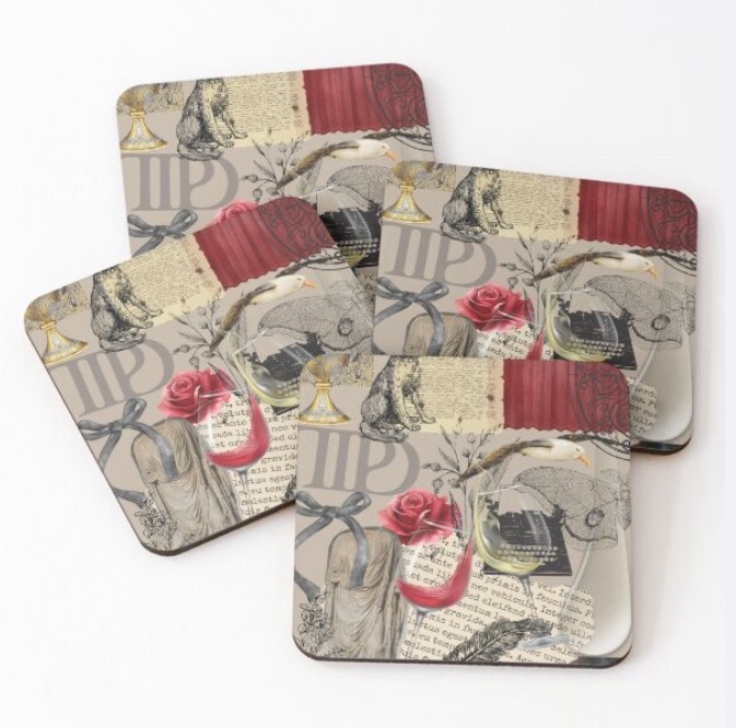 TTPD Collage Coasters//black Dog//albatross//set Of 4