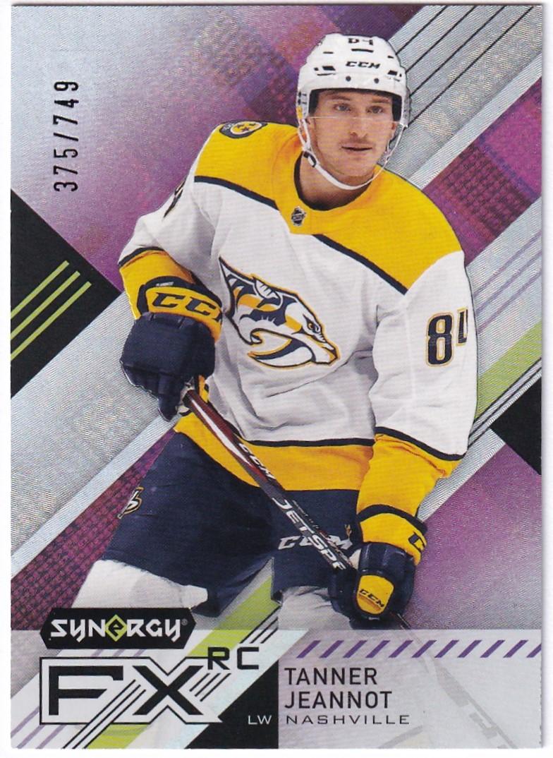 2021-22 Synergy FX Rookies #FXRTJ Tanner Jeannot Nashville Predators ...