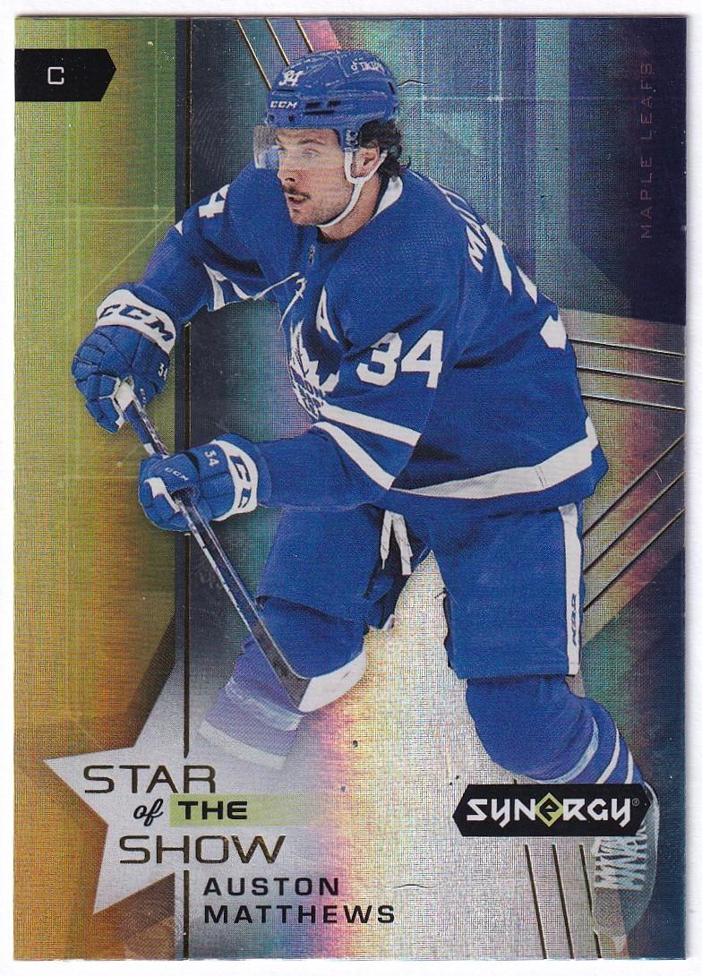 2021-22 Synergy Star of the Show #SOS1 Auston Matthews Toronto Maple ...