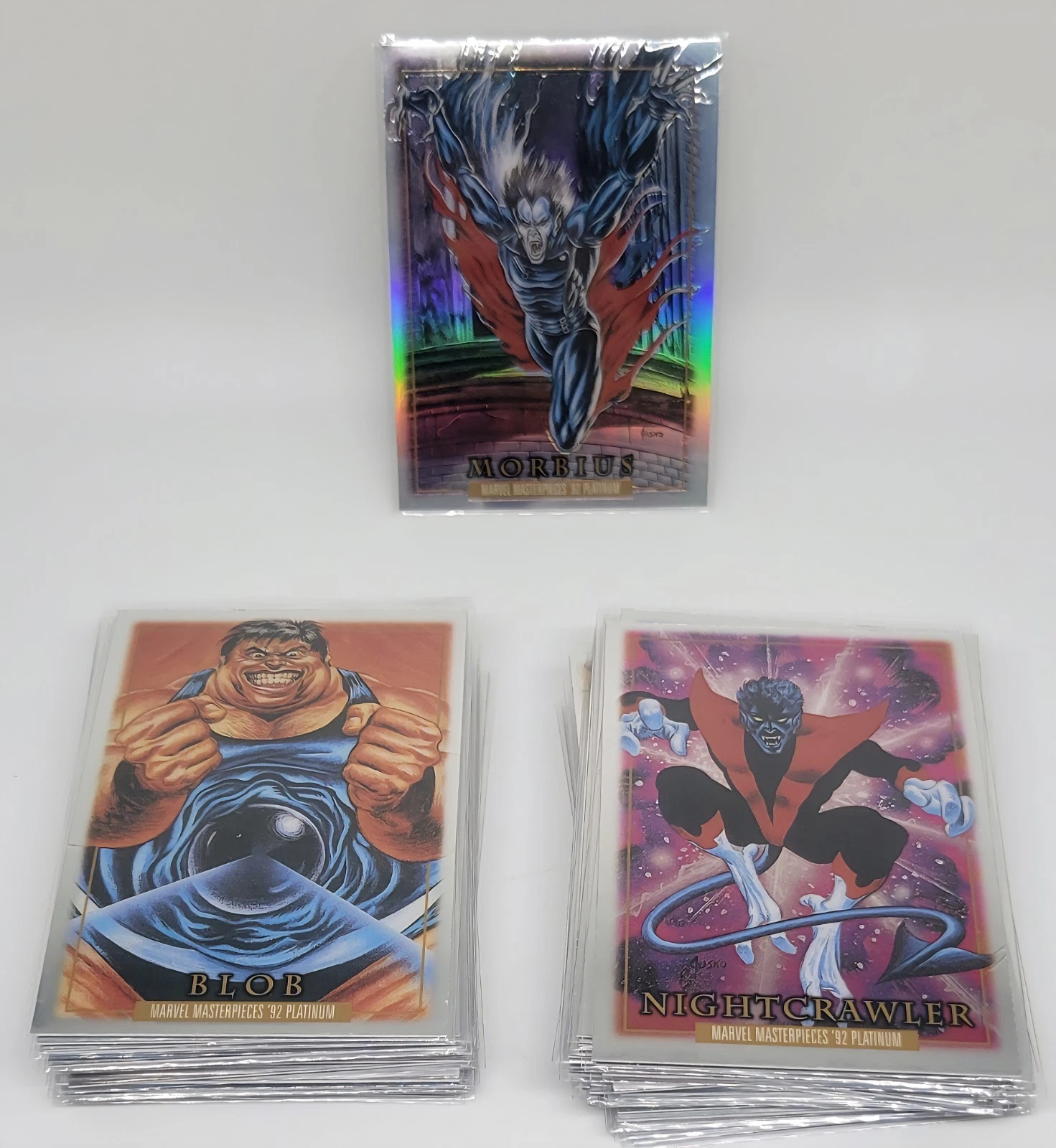 2024 Skybox Marvel Masterpieces '92 Platinum Base Lot of 51 of 100 ...