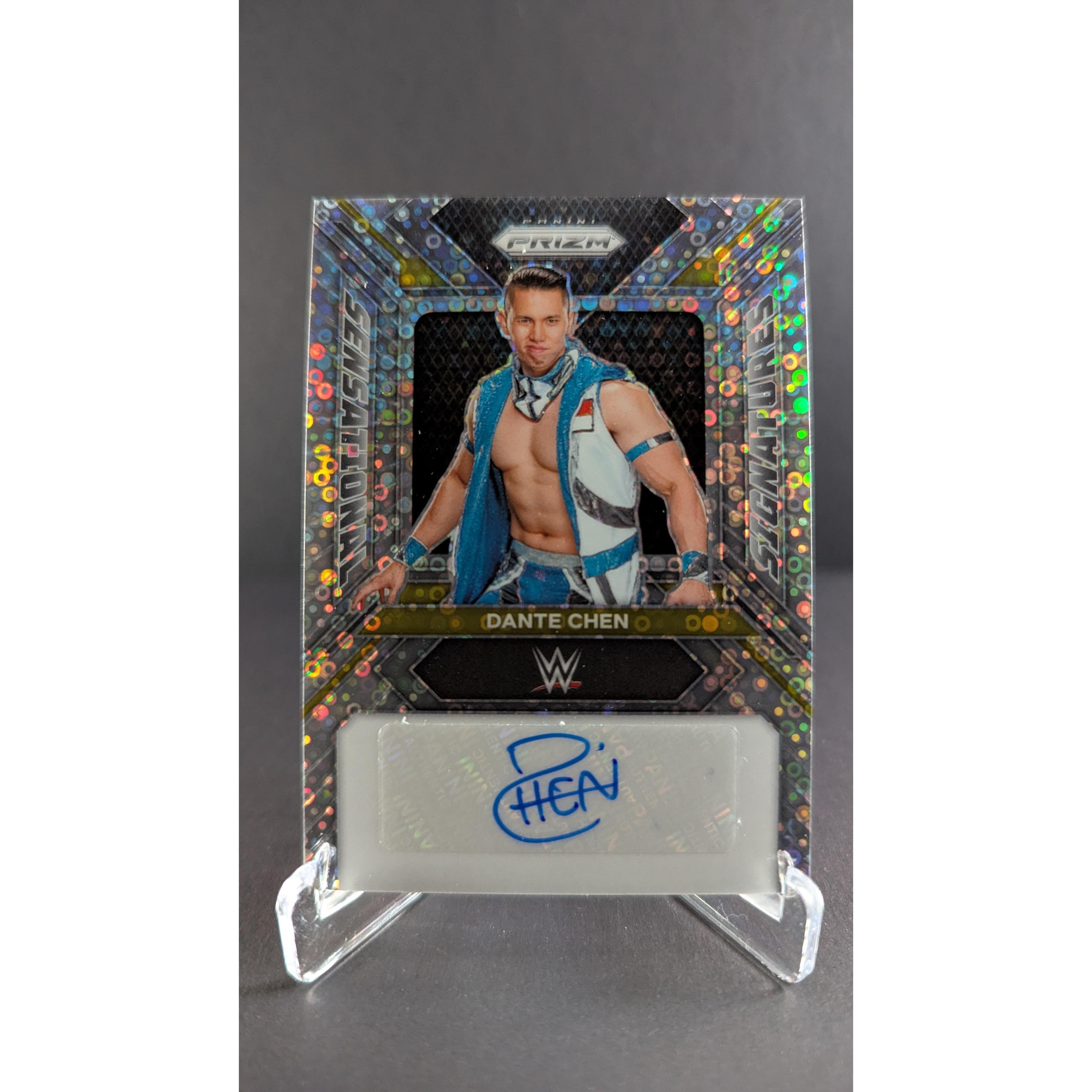 Dante Chen 2024 WWE Panini Prizm SILVER DISCO Sensational Signatures Auto