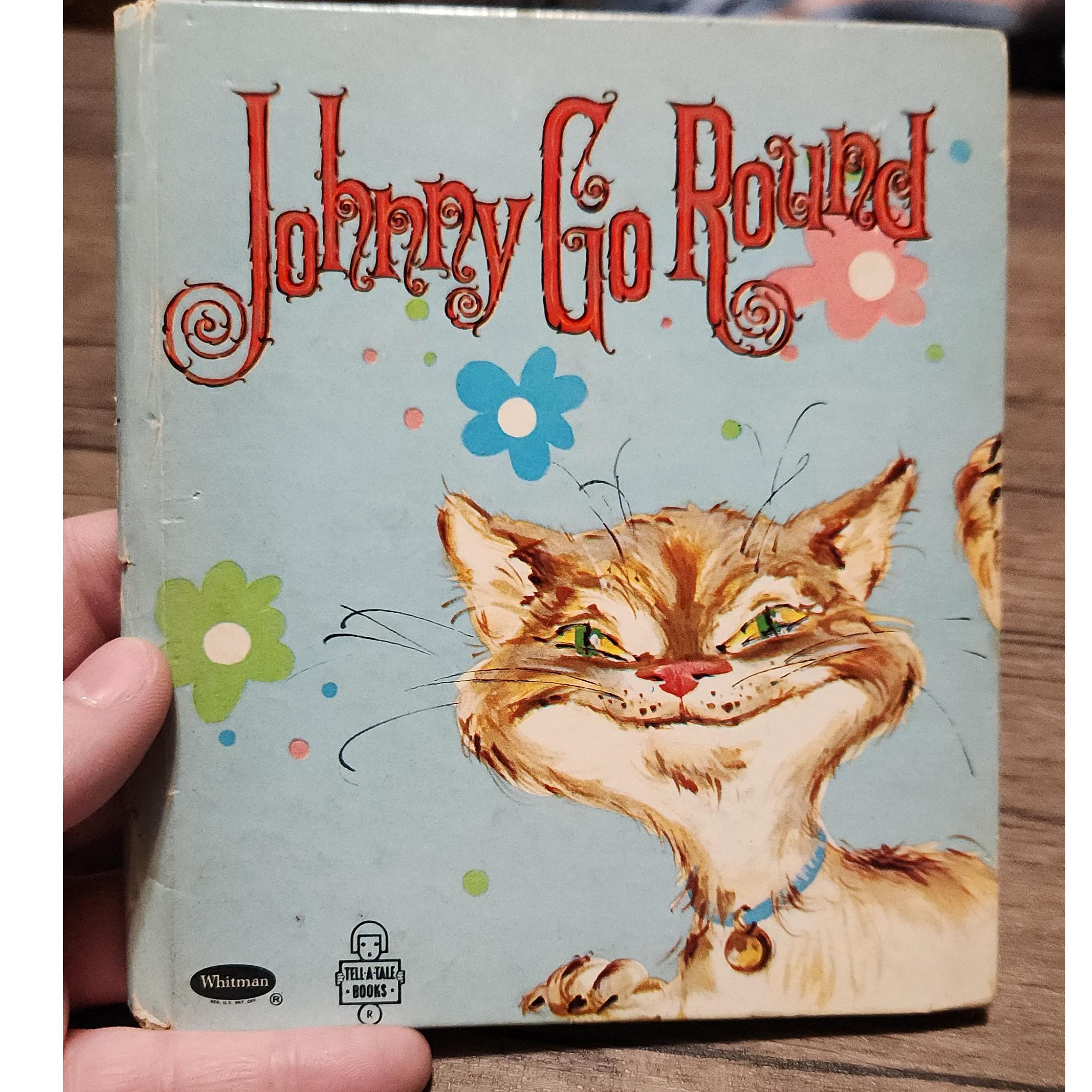 Vintage Whitman Johnny Go Round Kitty Cat Children's Book