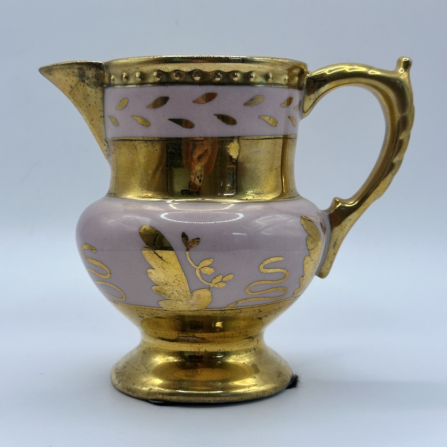 #645 Vintage Pink And Gold Lenore, Hand Painted, Luster Wear Picture ...