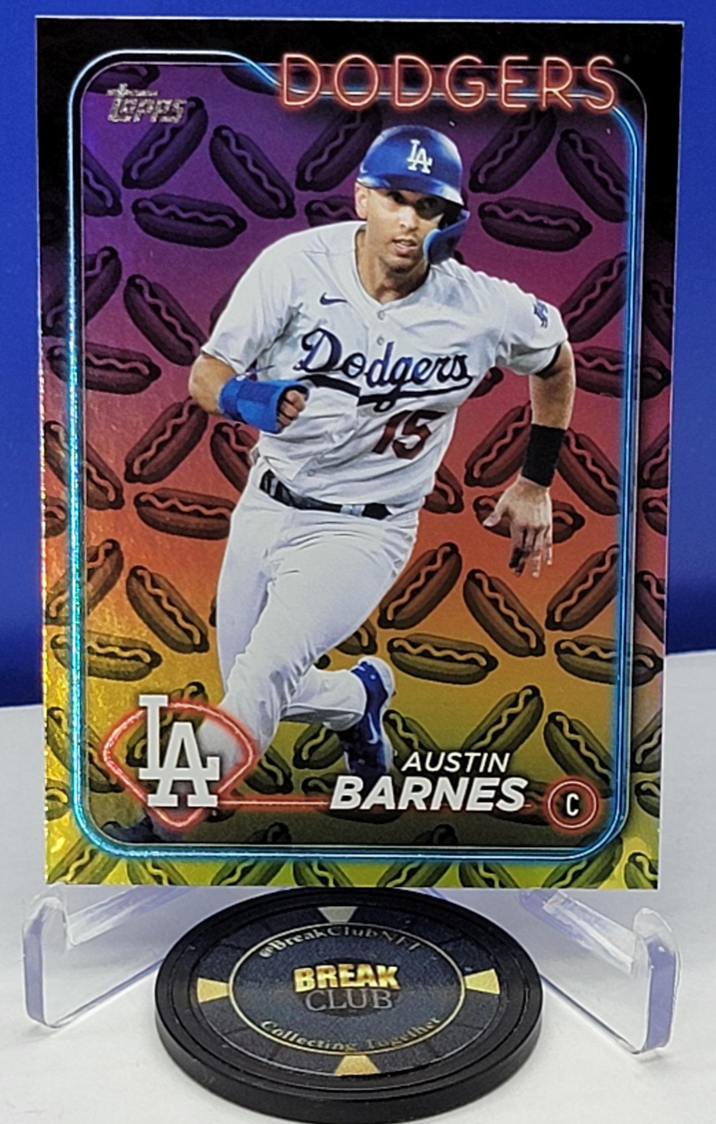 Austin Barnes 2024 Topps Series 2 Hot Dogs SSP #422 Case Hit Los ...
