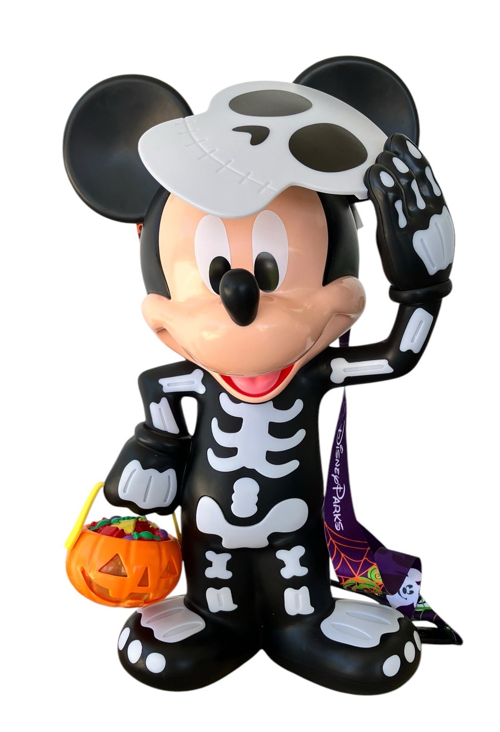 Mickey Mouse Skeleton 2023 Halloween Popcorn Bucket Glow In The Dark ...