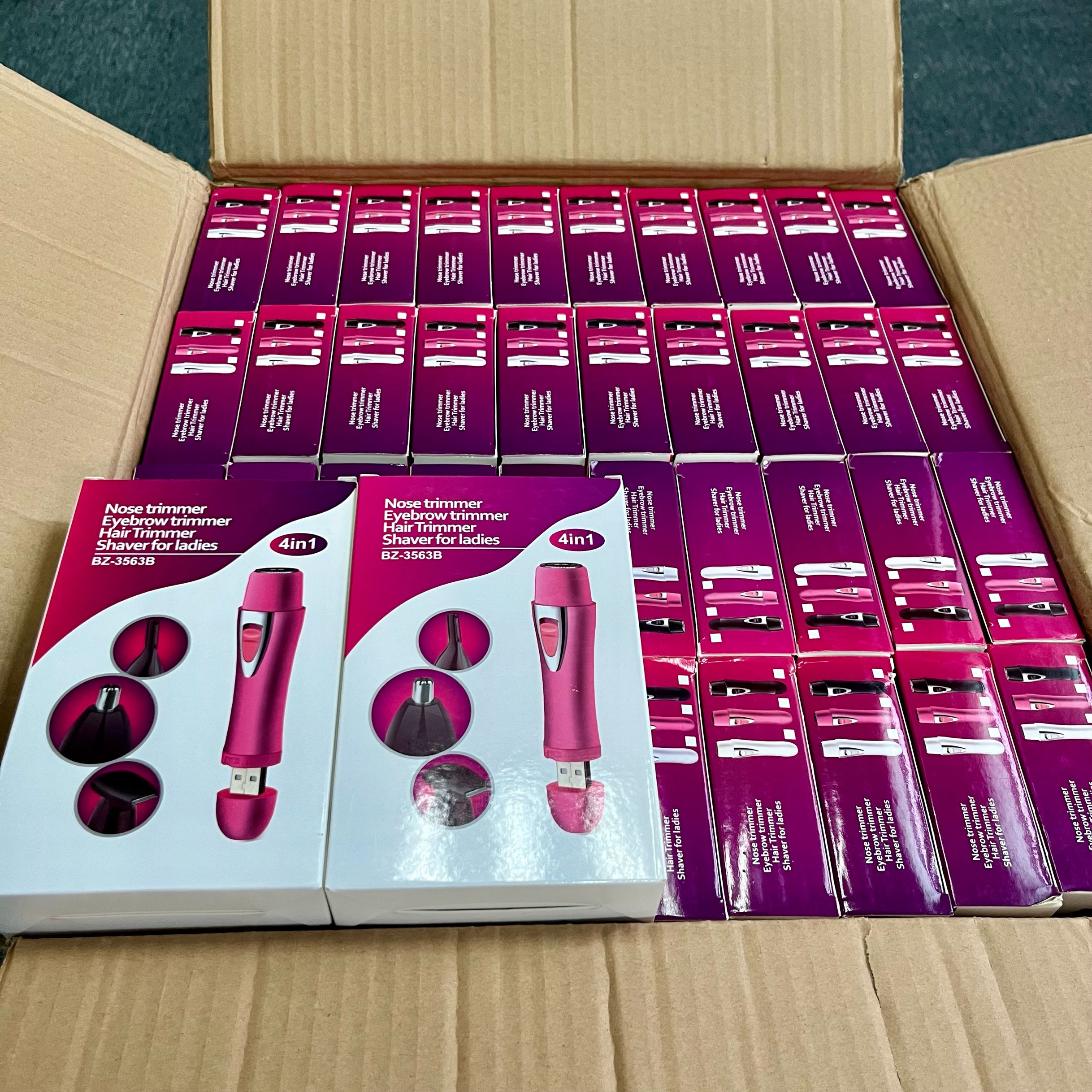 10 Pieces 4-in-1 Electronic Rechargeable Trimmer Shaver Grooming Kit