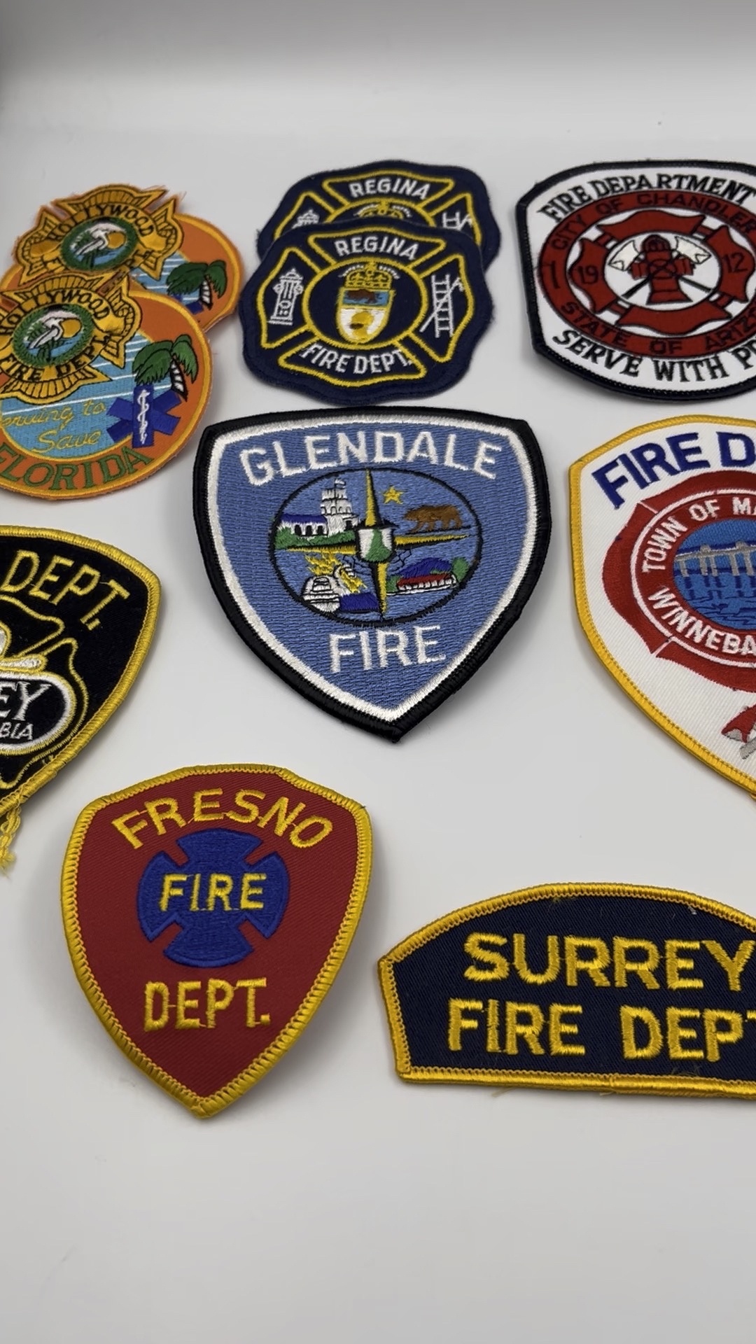 Lot Of 17 Fire Department Patches