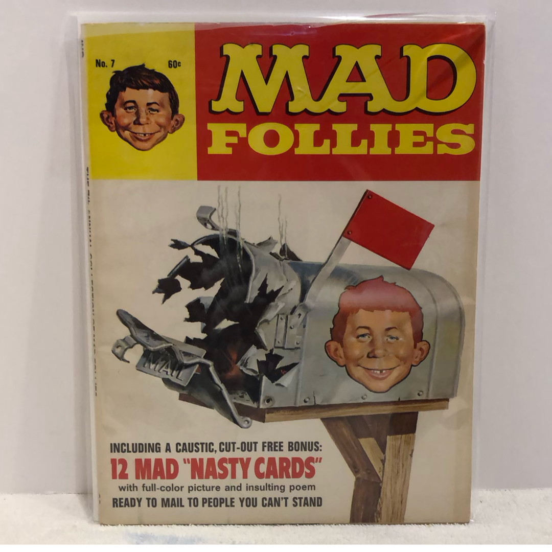 MAD Issue #7 1969 w/12 MAD "Nasty Cards"