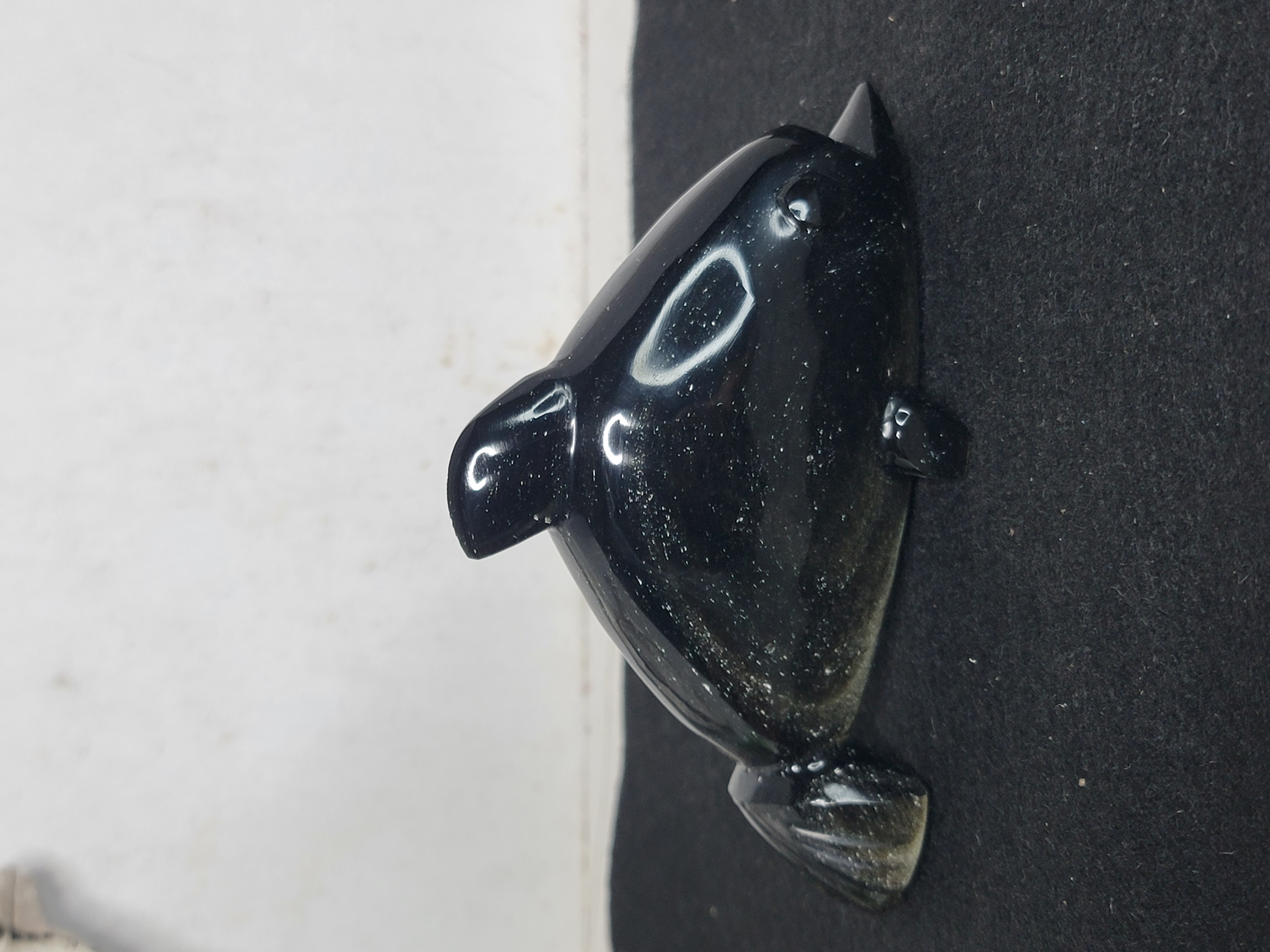 Glass or Stone Fish Paperweight