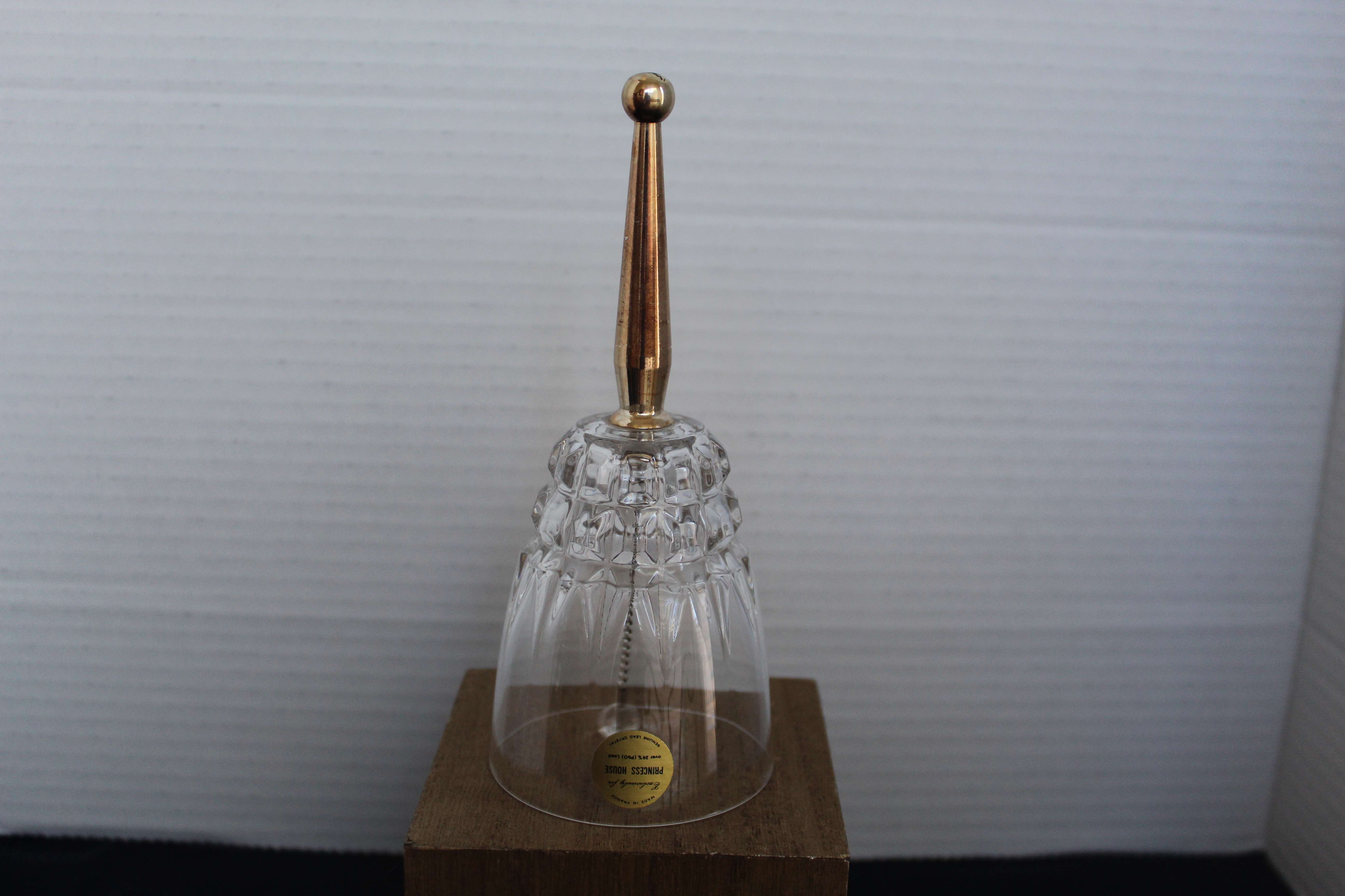 Vintage Princess House 24% Lead Crystal Bell. Made In France