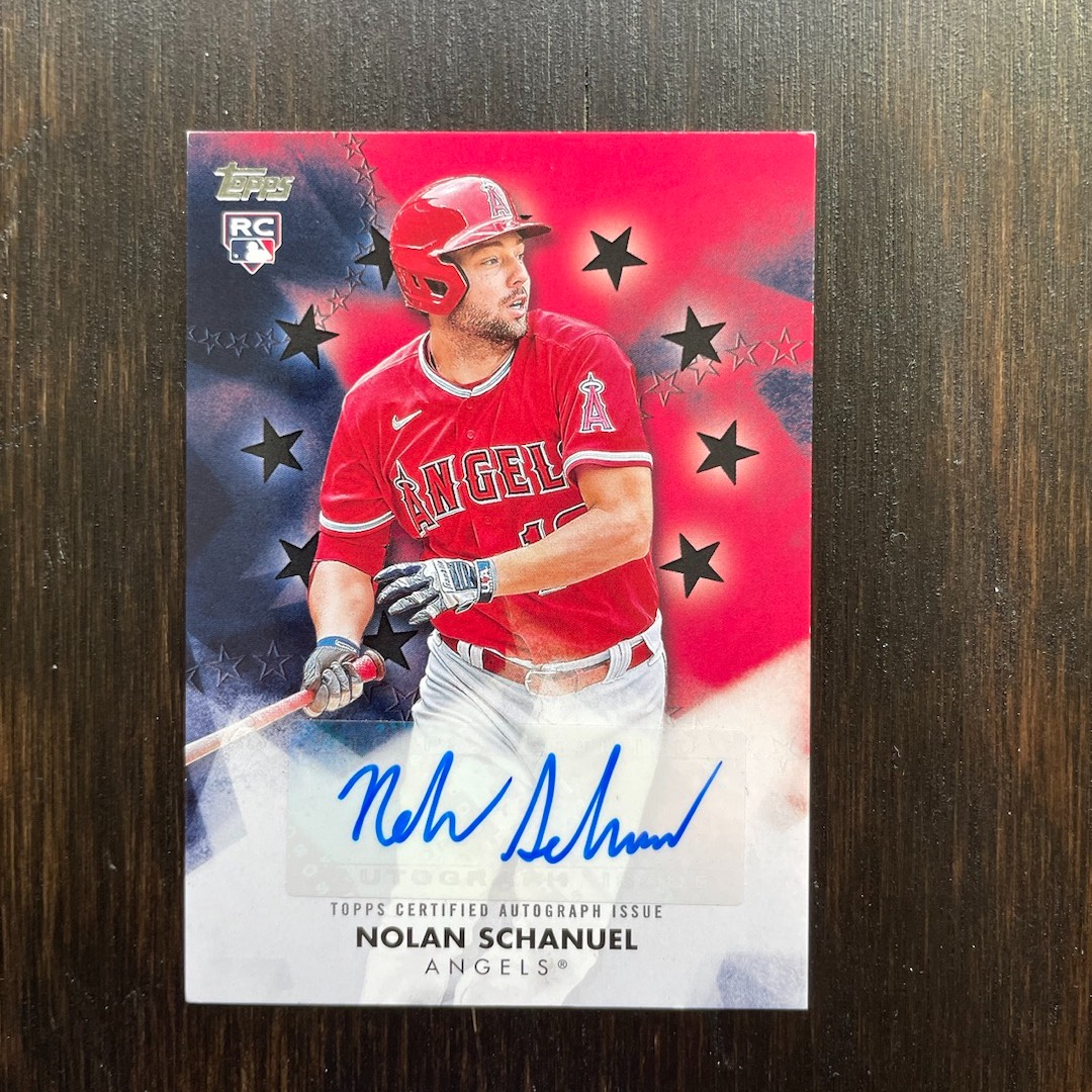 Nolan Schanuel (Los Angeles Angels) 2024 Topps Baseball Stars Autograph ...