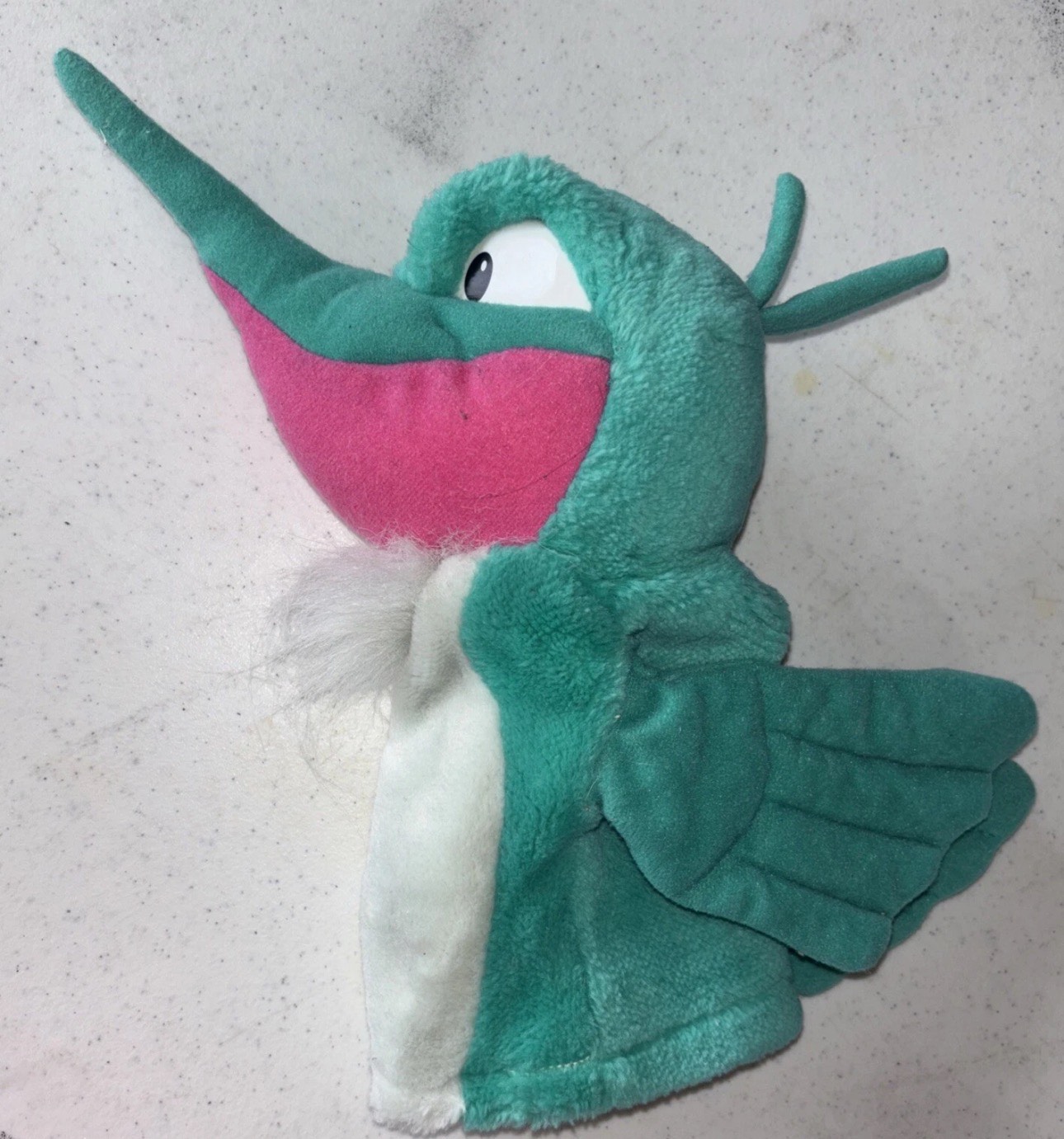 Flit Pocahontas Hummingbird Disney 13" Plush Hand Puppet Stuffed Animal Toy