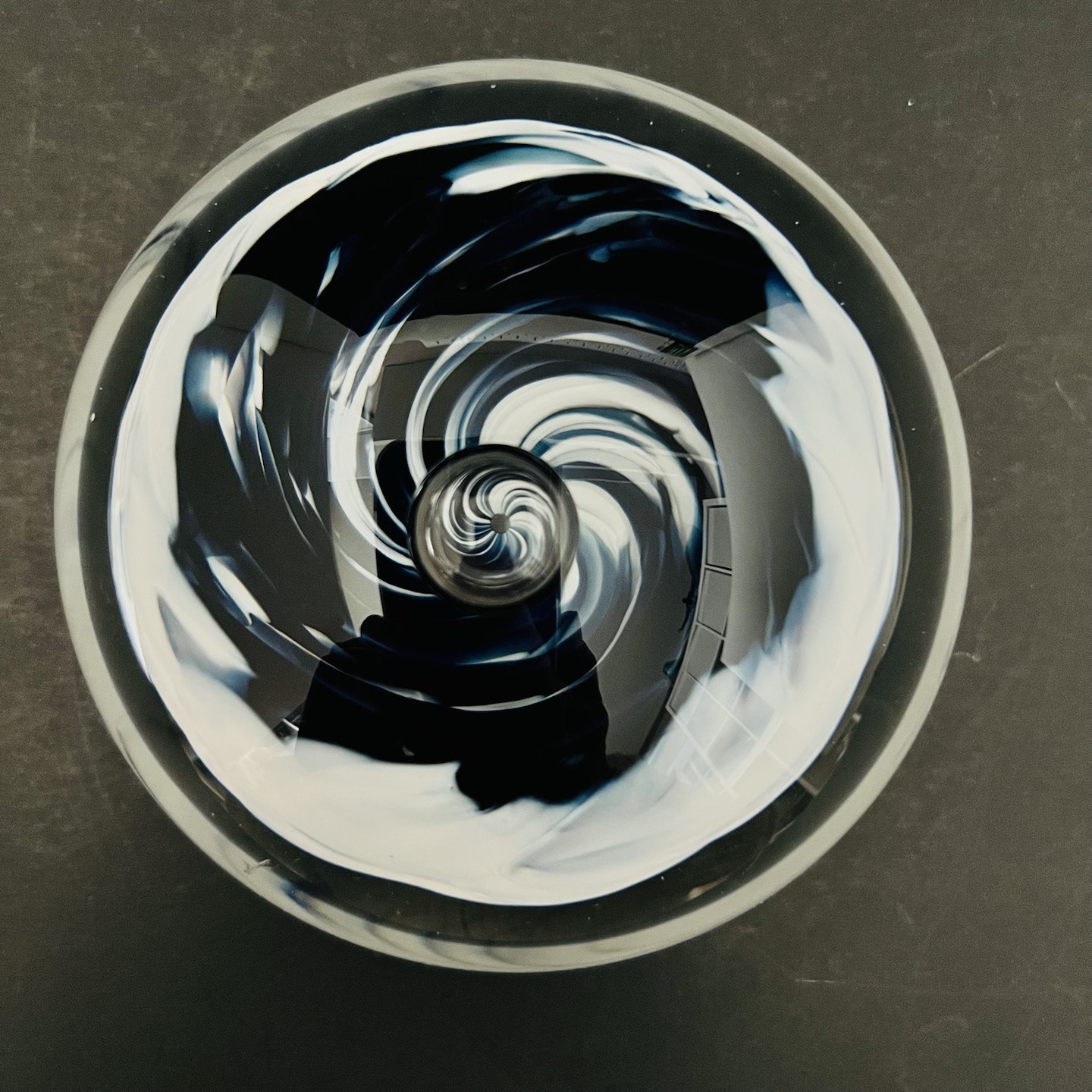 Vintage 1988 John Ditchfield Glasform Paperweight Disk Shape Cobalt ...