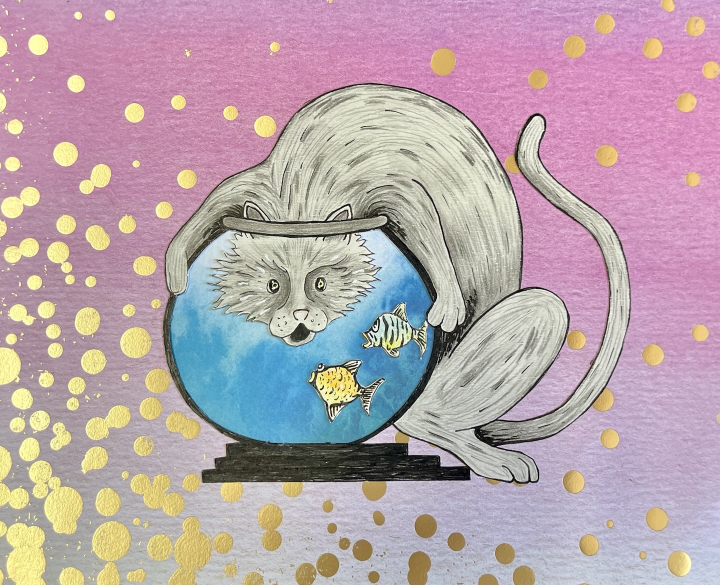 ORIGINAL ART “Leo Picks Up Snorkeling” Brooch Inspired Artwork Made By ...
